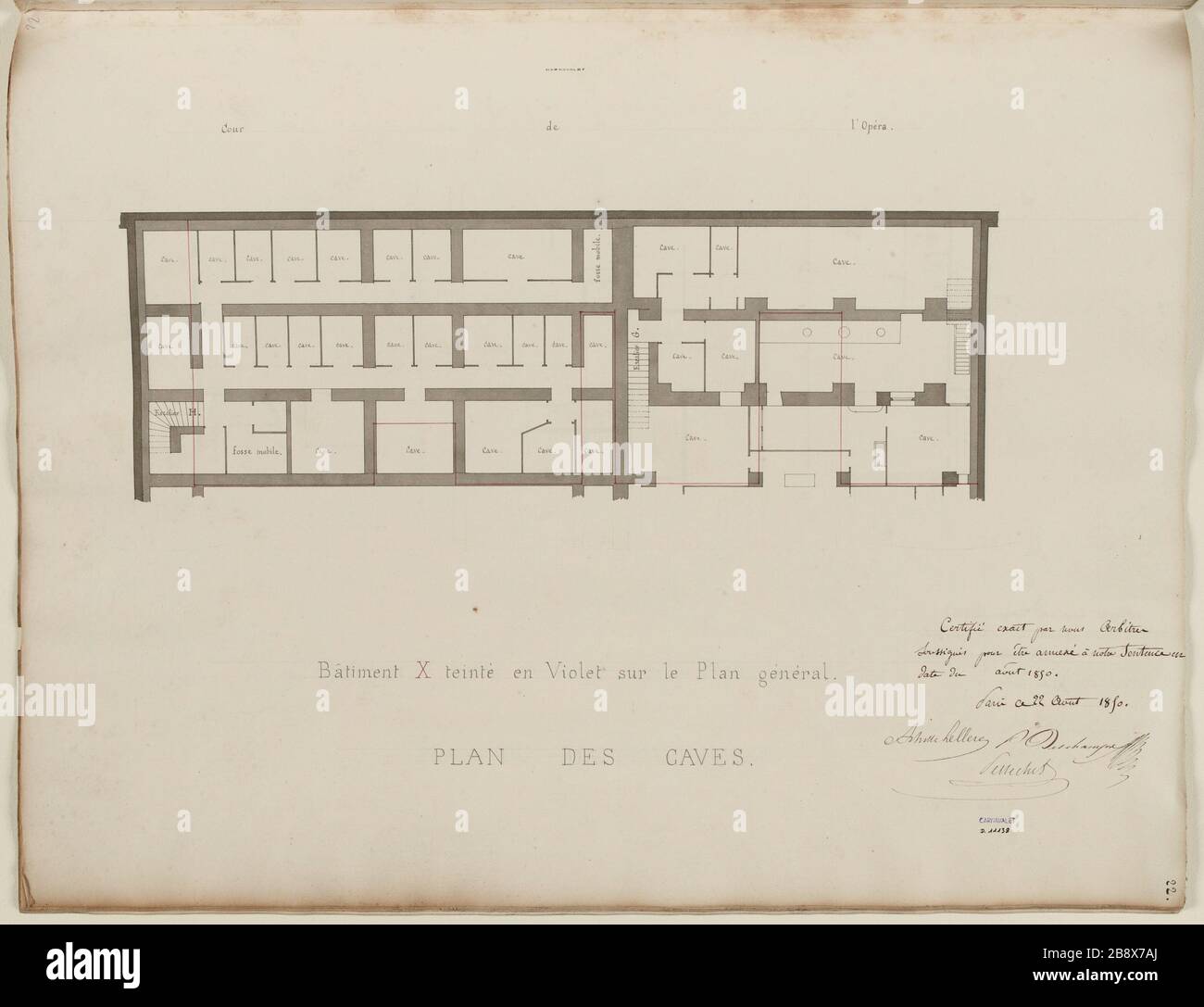 Map of the cellar. 22 Stock Photo - Alamy