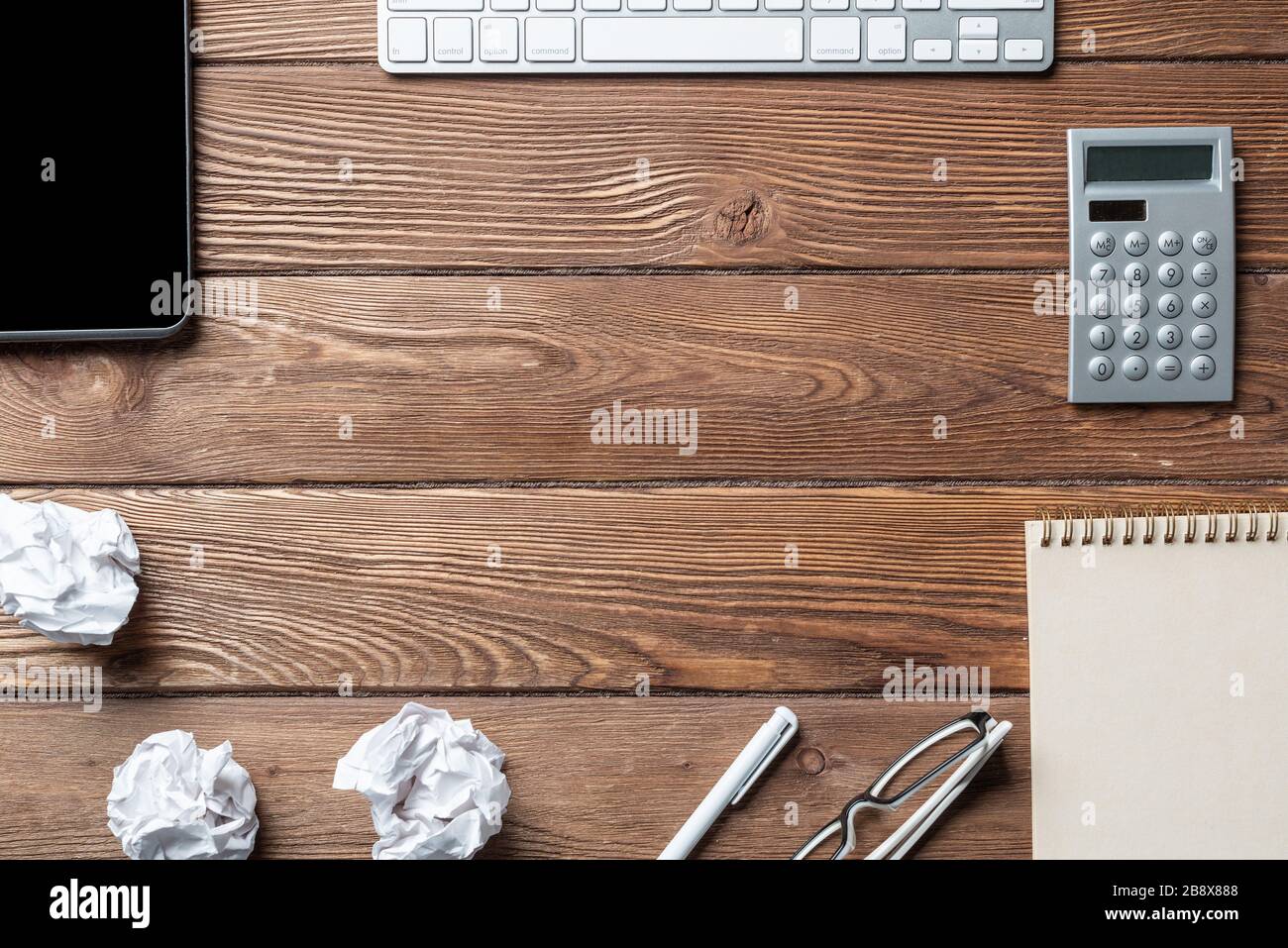 Still life of accountant office workspace Stock Photo - Alamy