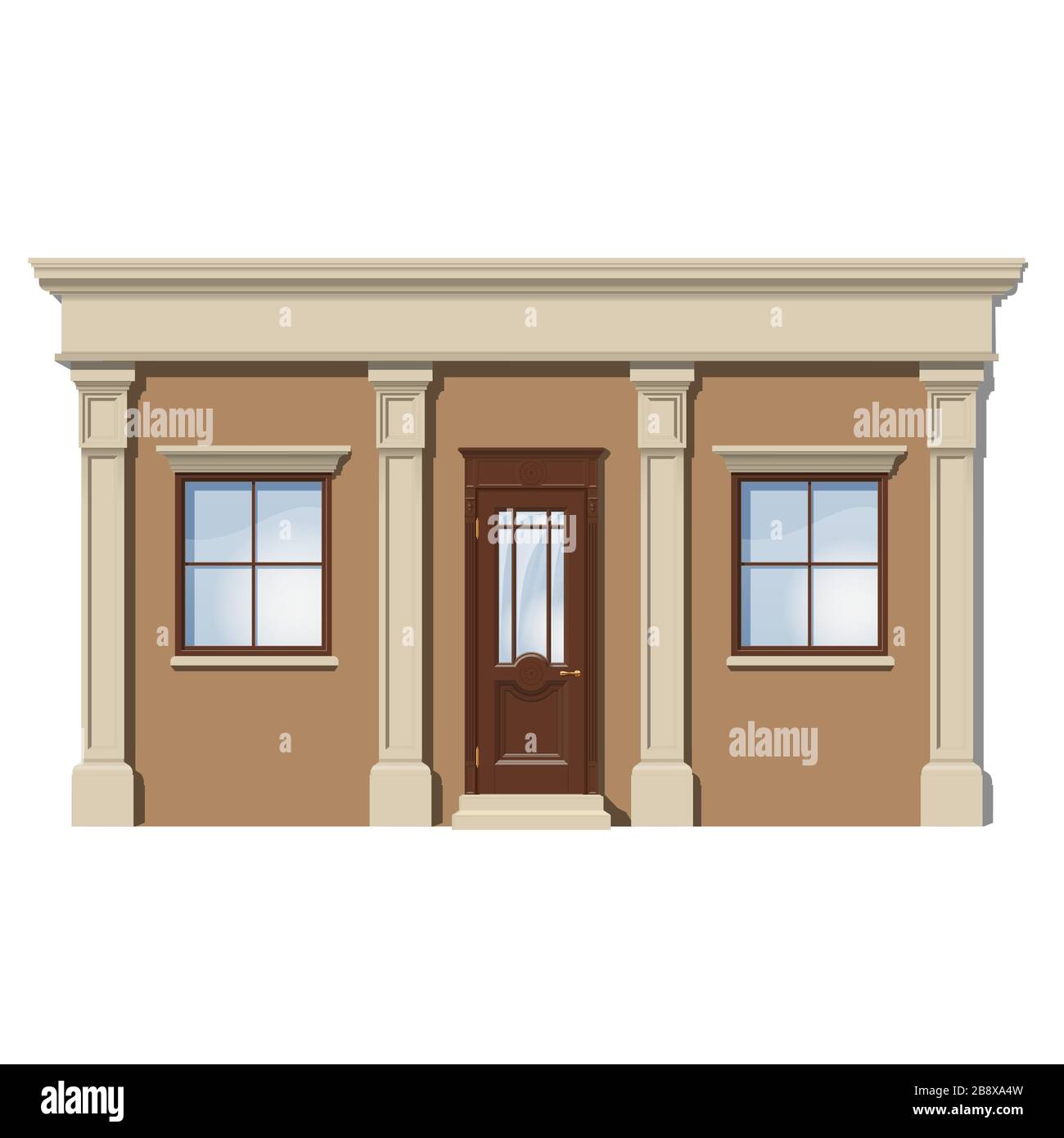 Old red brick modern Stock Vector Images - Alamy