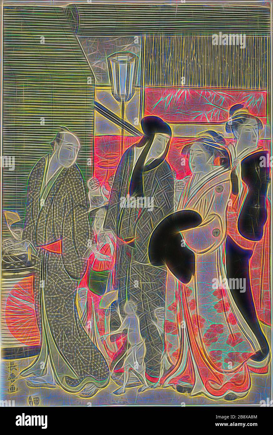 Good and Evil Influences (Zendama akudama), c. 1795, Eishosai Choki ...