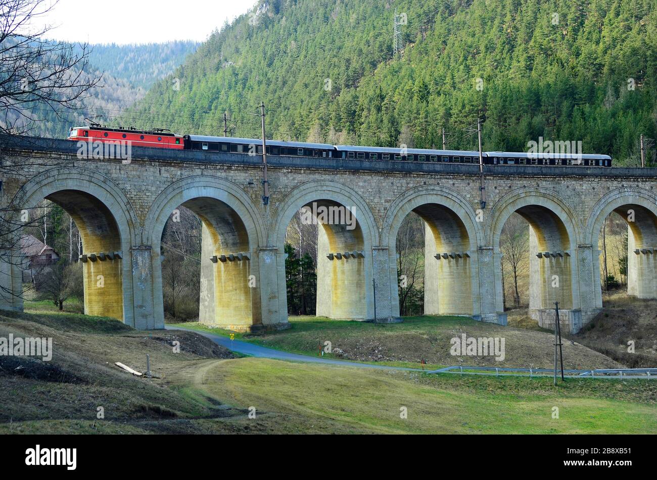 Austria, Semmering railway - oldest mountain railway of Europe and ...