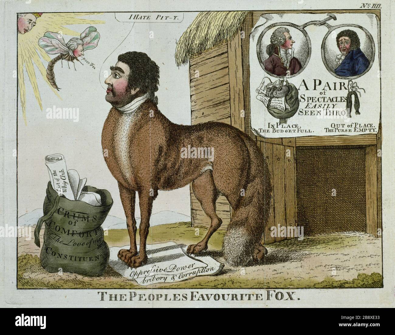 THE PEOPLES FAVORITE FOX "The peoples favorite fox". Estampe anonyme ...