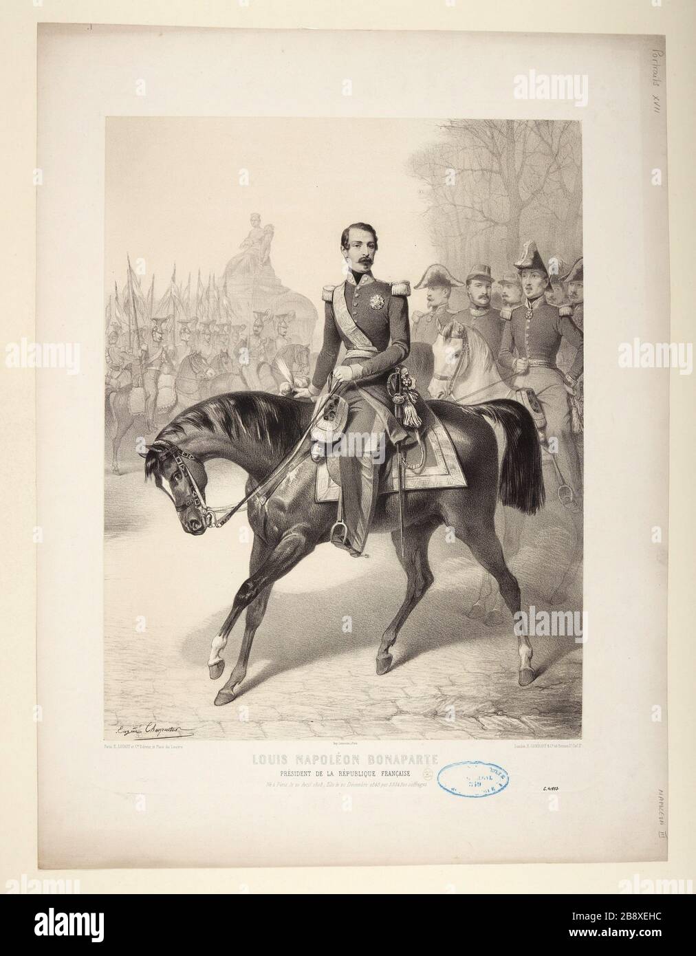 Louis Napoleon Bonaparte, President of the French Republic Stock Photo ...