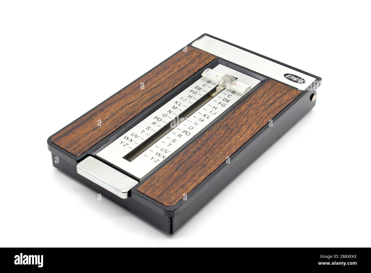 Vintage alphabet index agenda organizer, isolated on w white background ...