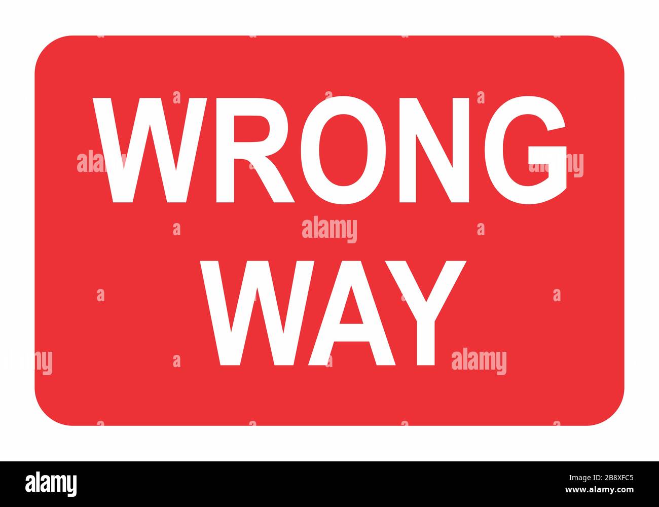 Wrong Way Road Sign Stock Vector Image & Art - Alamy