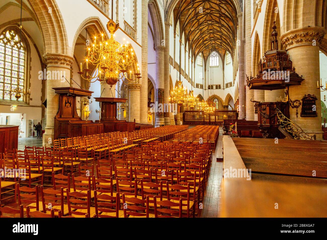 The great church (Grote Kerk) in the city of Haarlem has dominated the ...