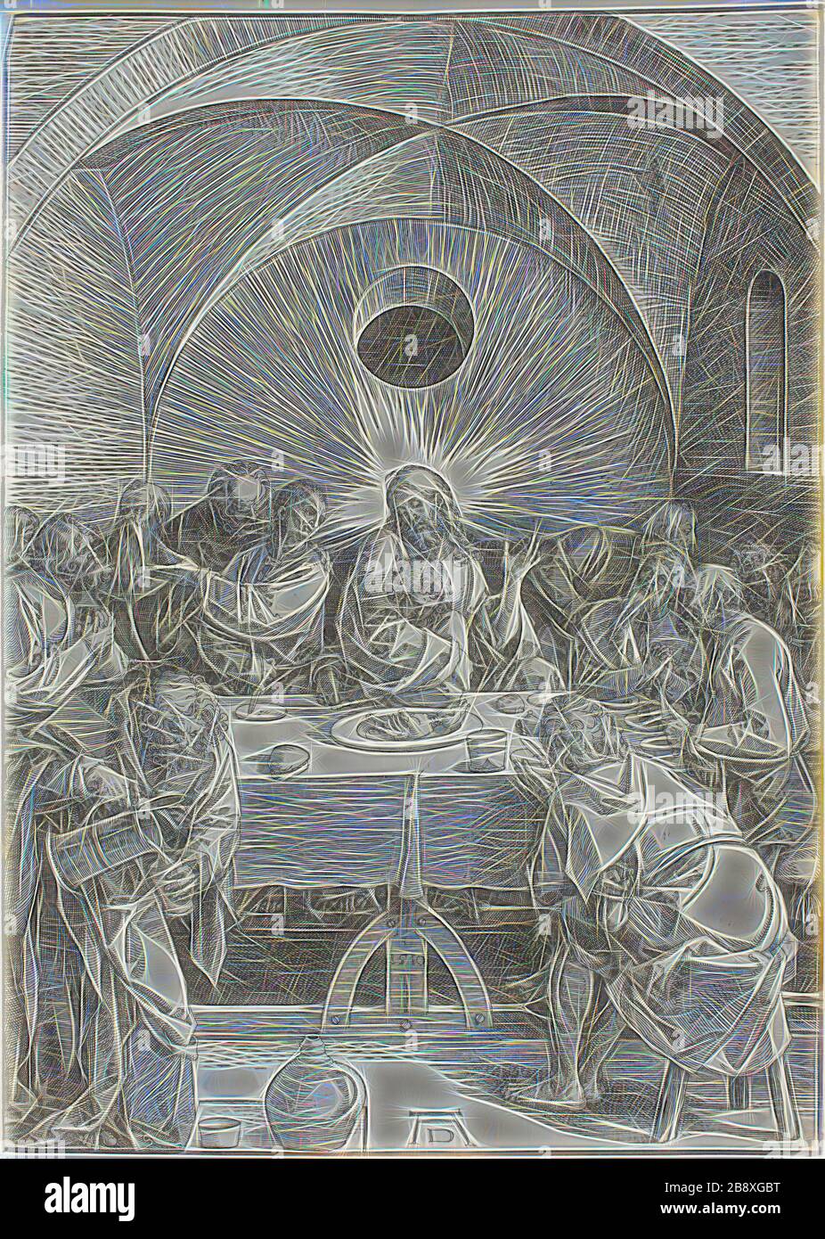 The Last Supper, from The Large Passion, 1510, Albrecht Dürer, German ...