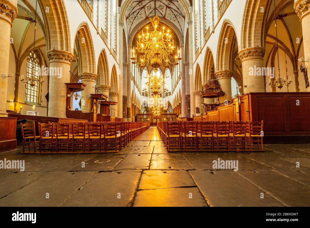 The great church (Grote Kerk) in the city of Haarlem has dominated the ...