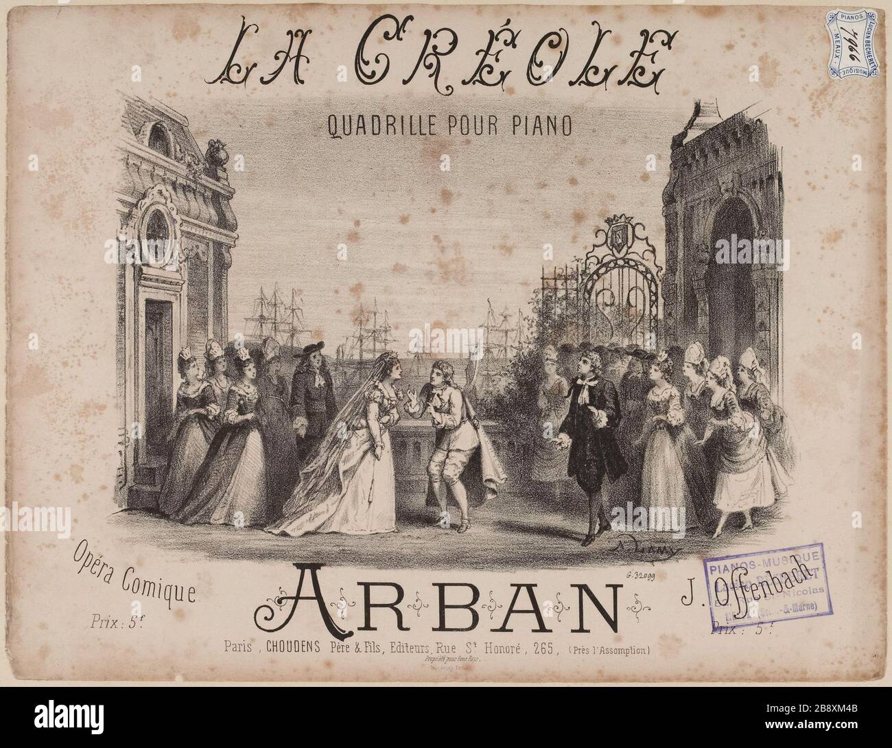 The Creole / Quadrille for piano / Arban [coverage] Stock Photo - Alamy