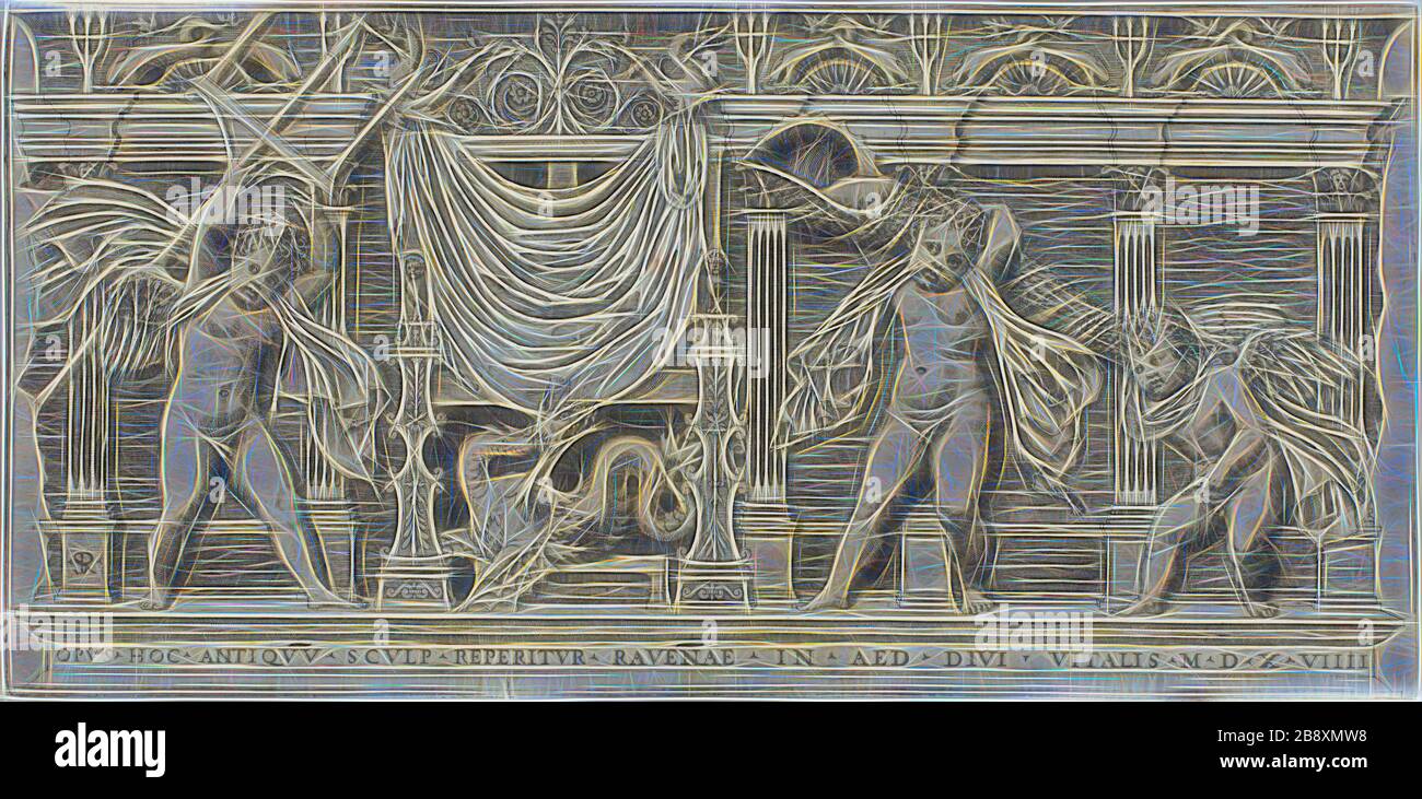 Throne of Neptune, 1519, Marco Dente da Ravenna, Italian, about 1486 ...