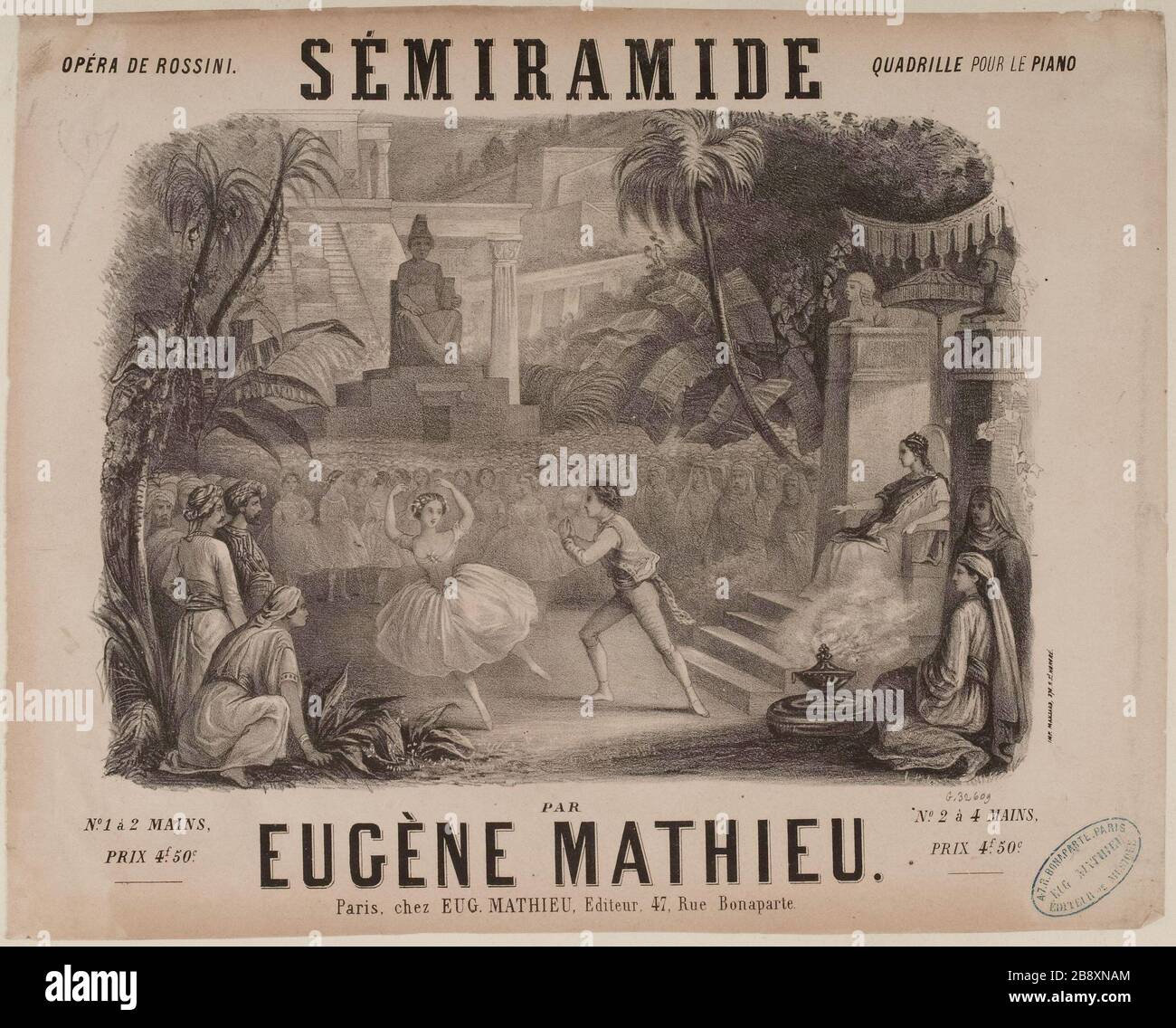 Semiramide / by / Eugene Mathieu [coverage] Stock Photo - Alamy