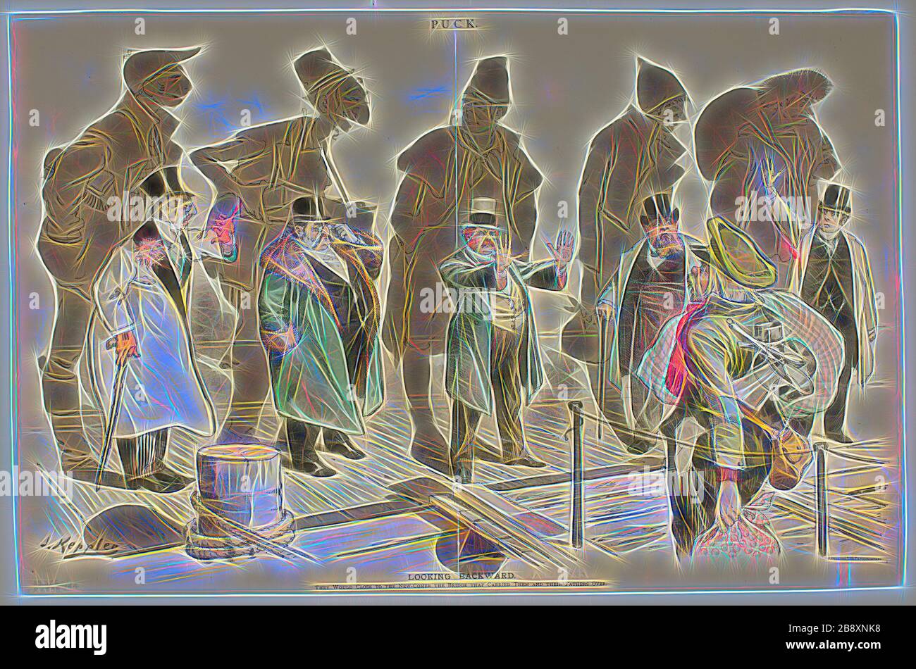 Joseph keppler looking backward hi-res stock photography and images - Alamy