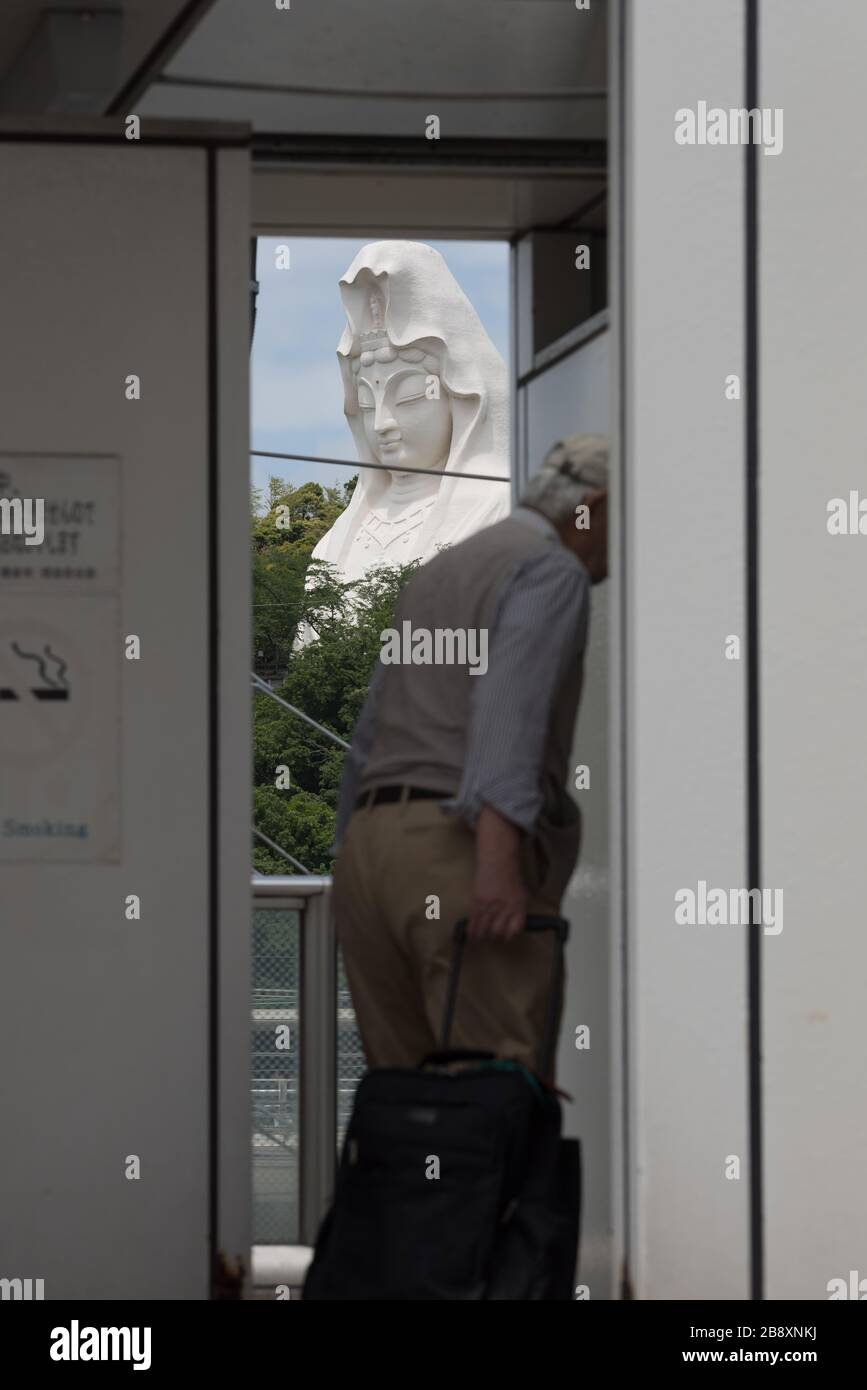 Ofuna/Japan, May 20, 2019: Ofuna Kannon statue in Kannon-ji Temple ...
