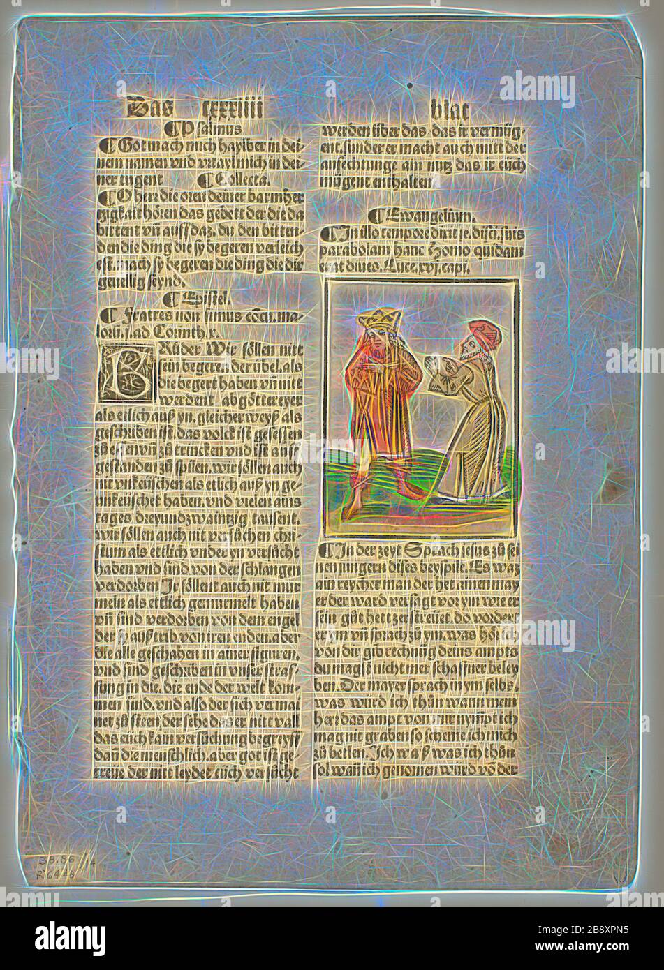 The Parable of the Unjust Steward from Plenarium, Plate 14 from ...