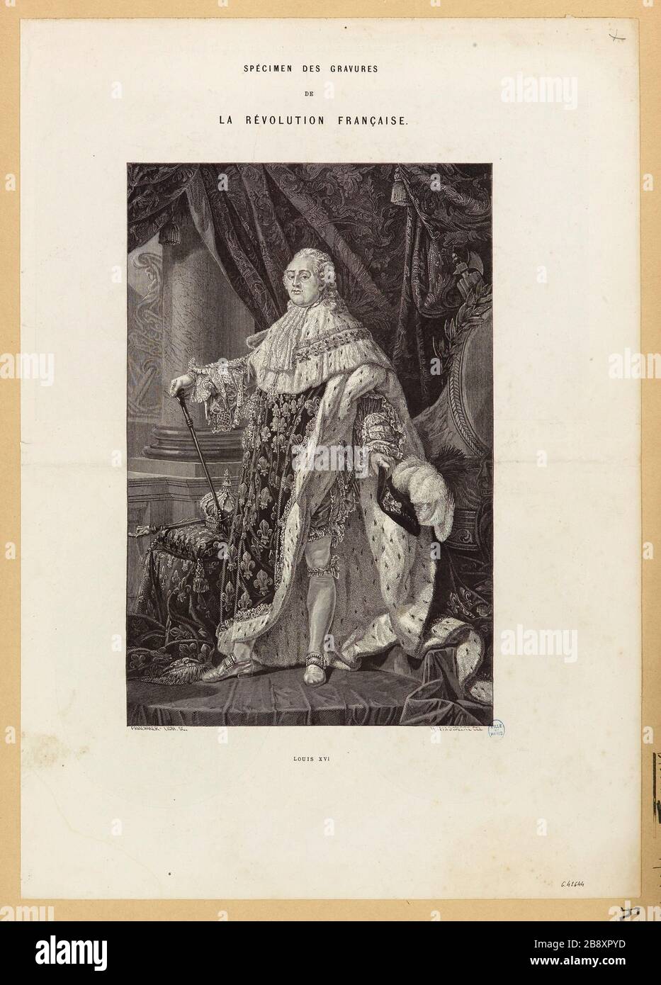 Specimen prints / de / Revolution // Louis XVI Stock Photo - Alamy