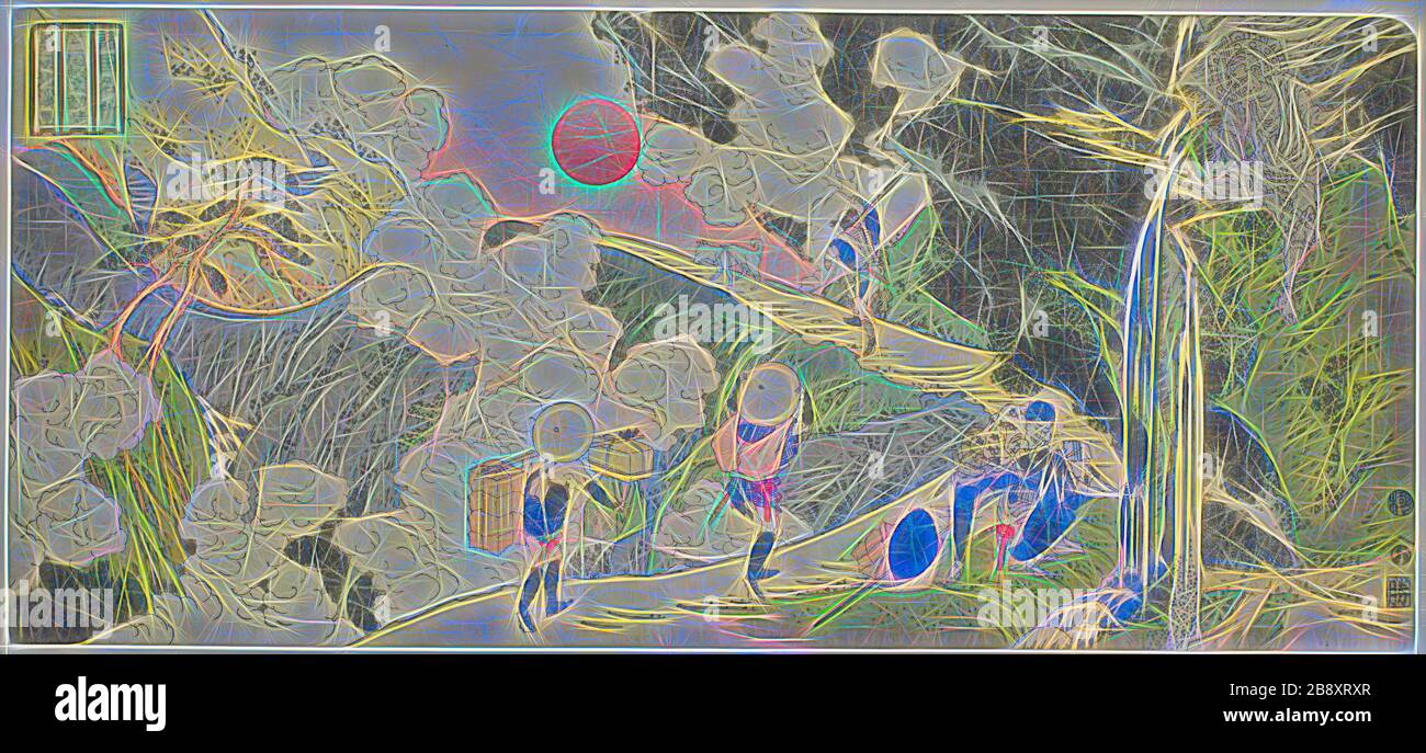 Fudo Pass on the Mikuni Road in Kozuke Province (Joshu Mikuni goe Fudo ...