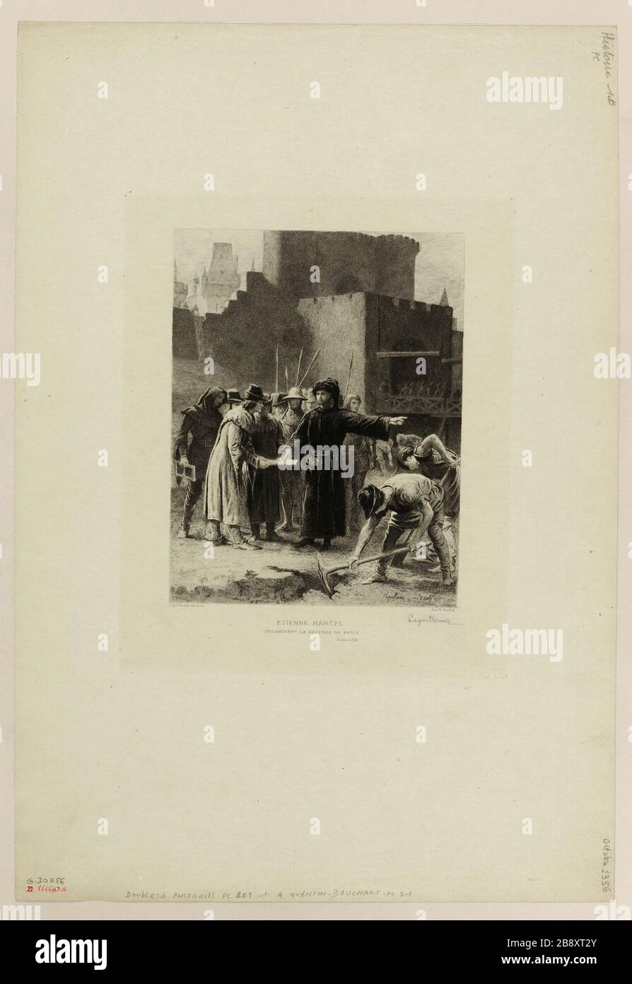 Etienne Marcel / organizing the defense of Paris / October 1356 Stock ...
