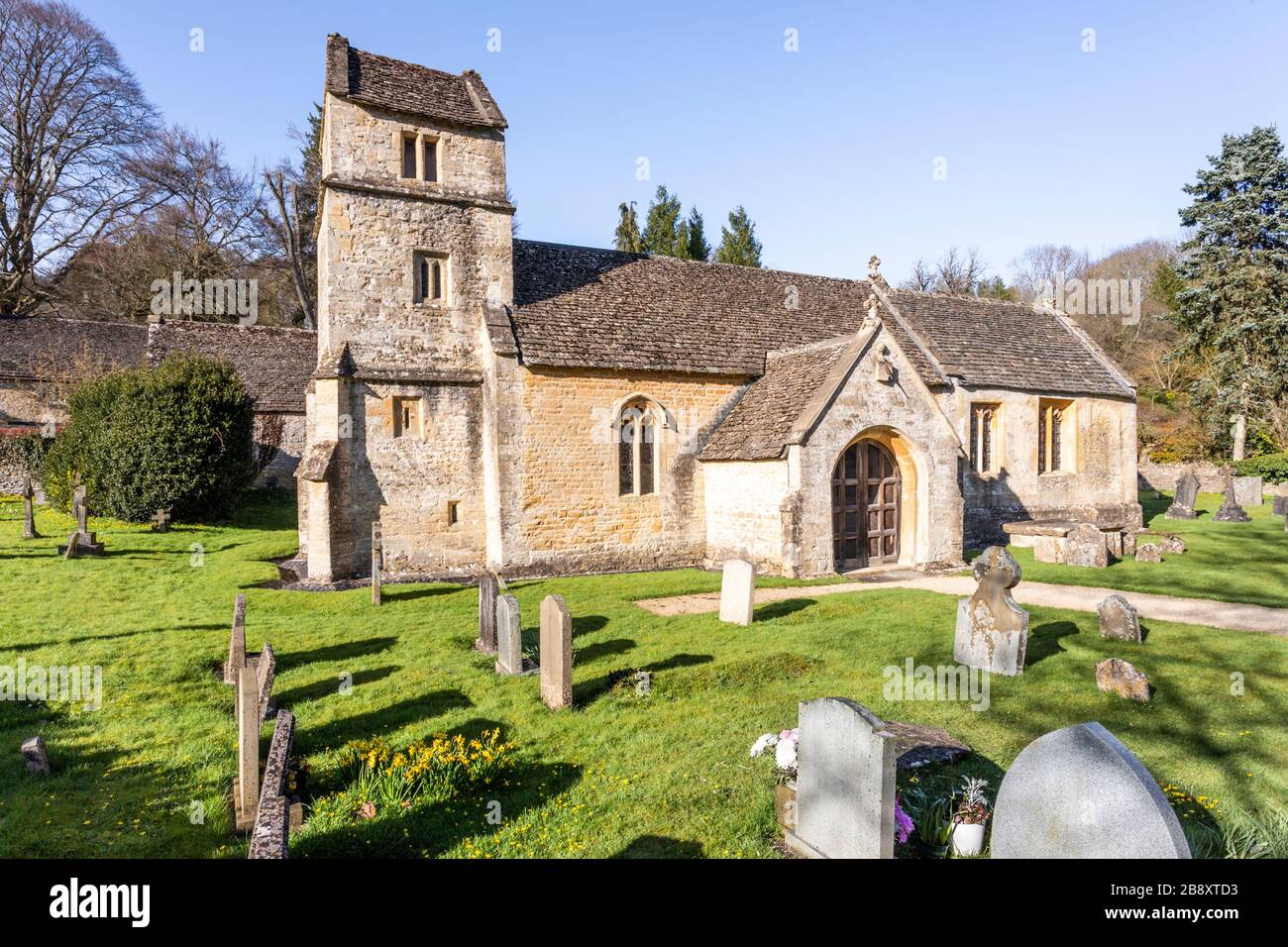 Bagendon church hi-res stock photography and images - Alamy
