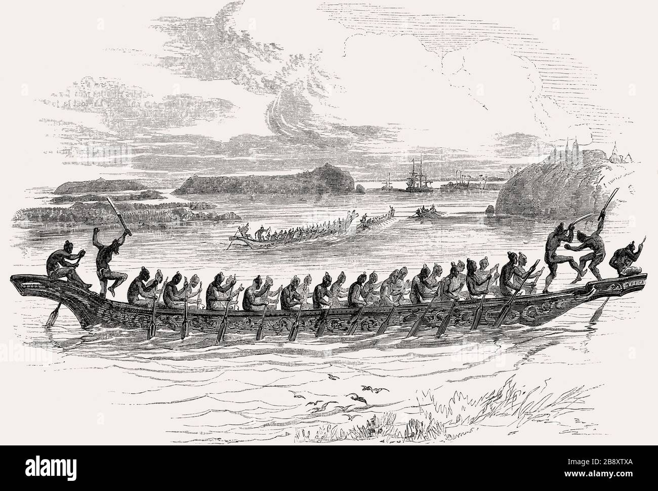 Indian war ship, Ganges, Indian Rebellion of 1857 Stock Photo - Alamy