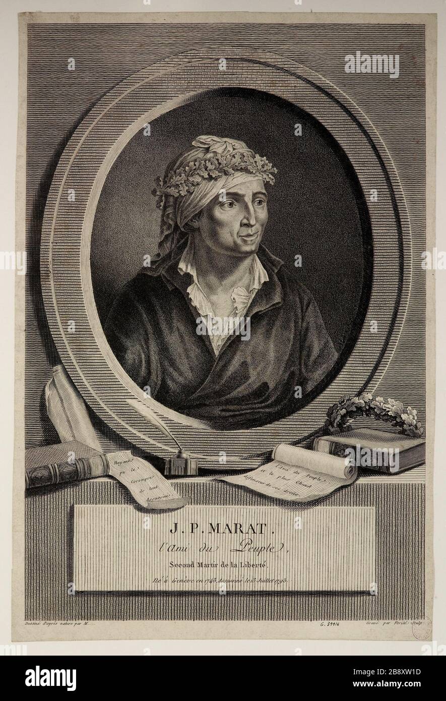 J.P. Marat. / the friend of the people Stock Photo - Alamy