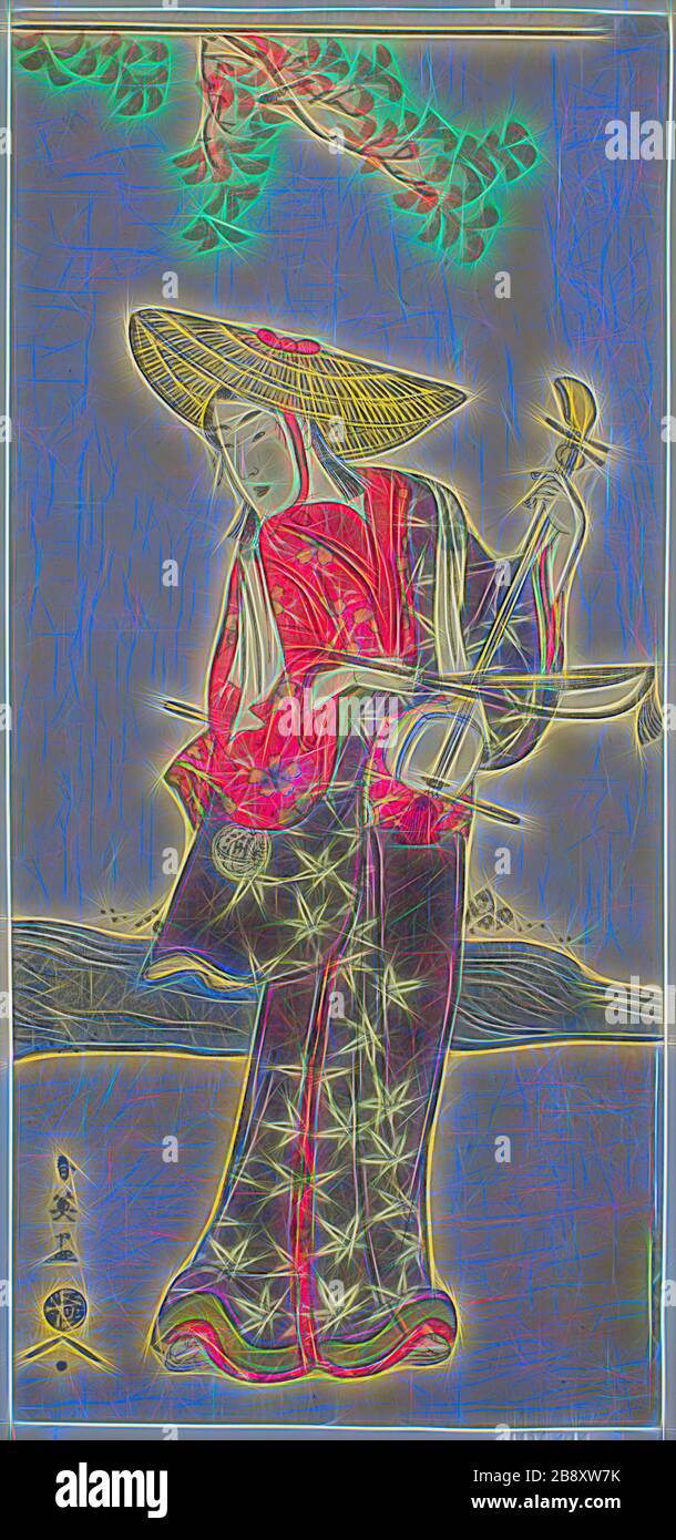 The Actor Sawamura Tamagashira as a Strolling Musician in the Play Dai ...