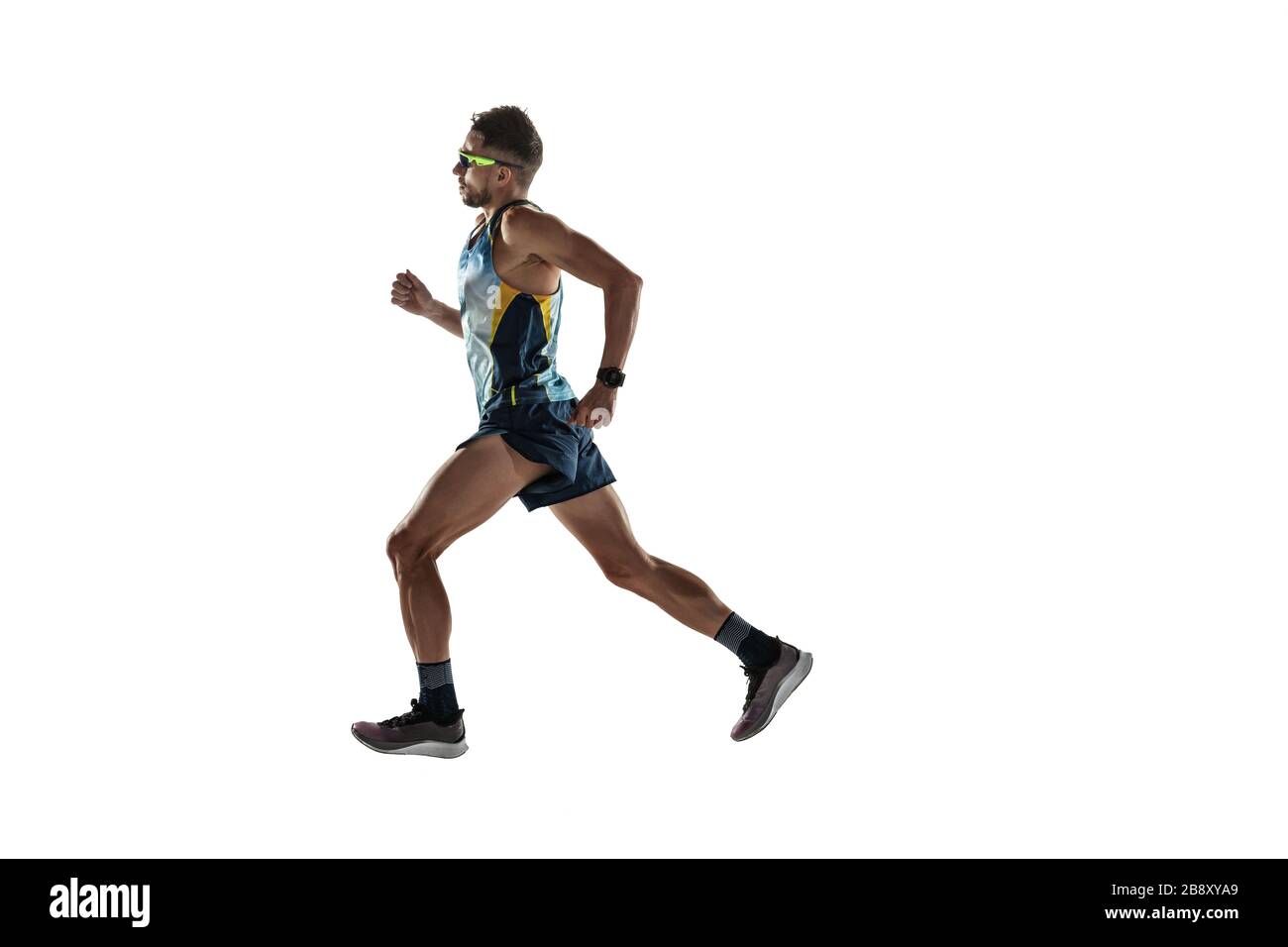 Marathon runners and rear view Cut Out Stock Images & Pictures - Alamy