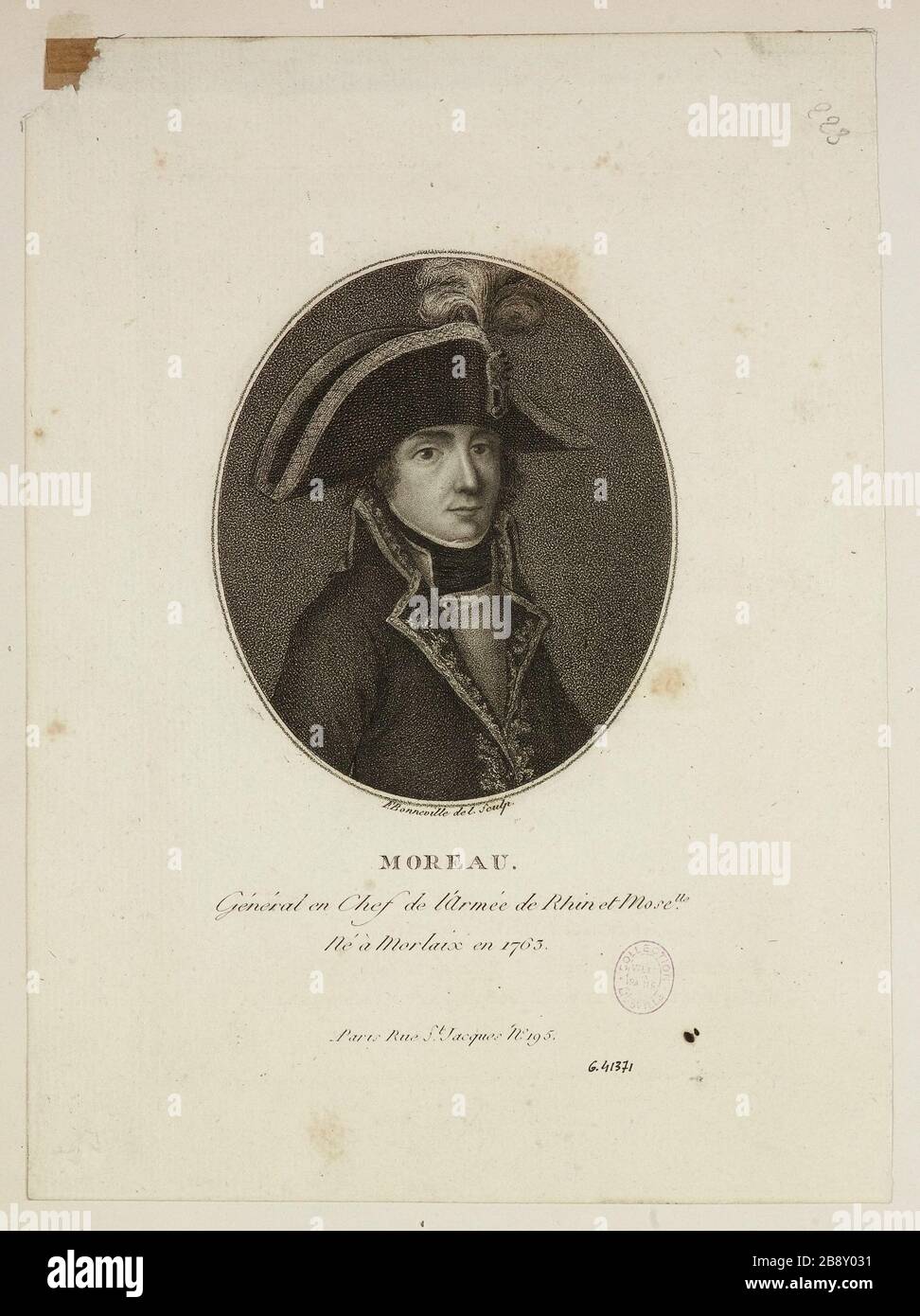 Moreau / commanding general of the Army of the Rhine and Moselle / Born ...