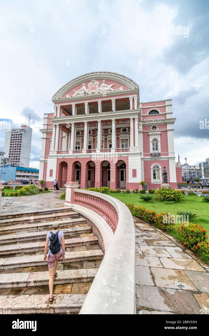 Amazonas theater in the city of Manaus in northern Brazil Stock Photo ...