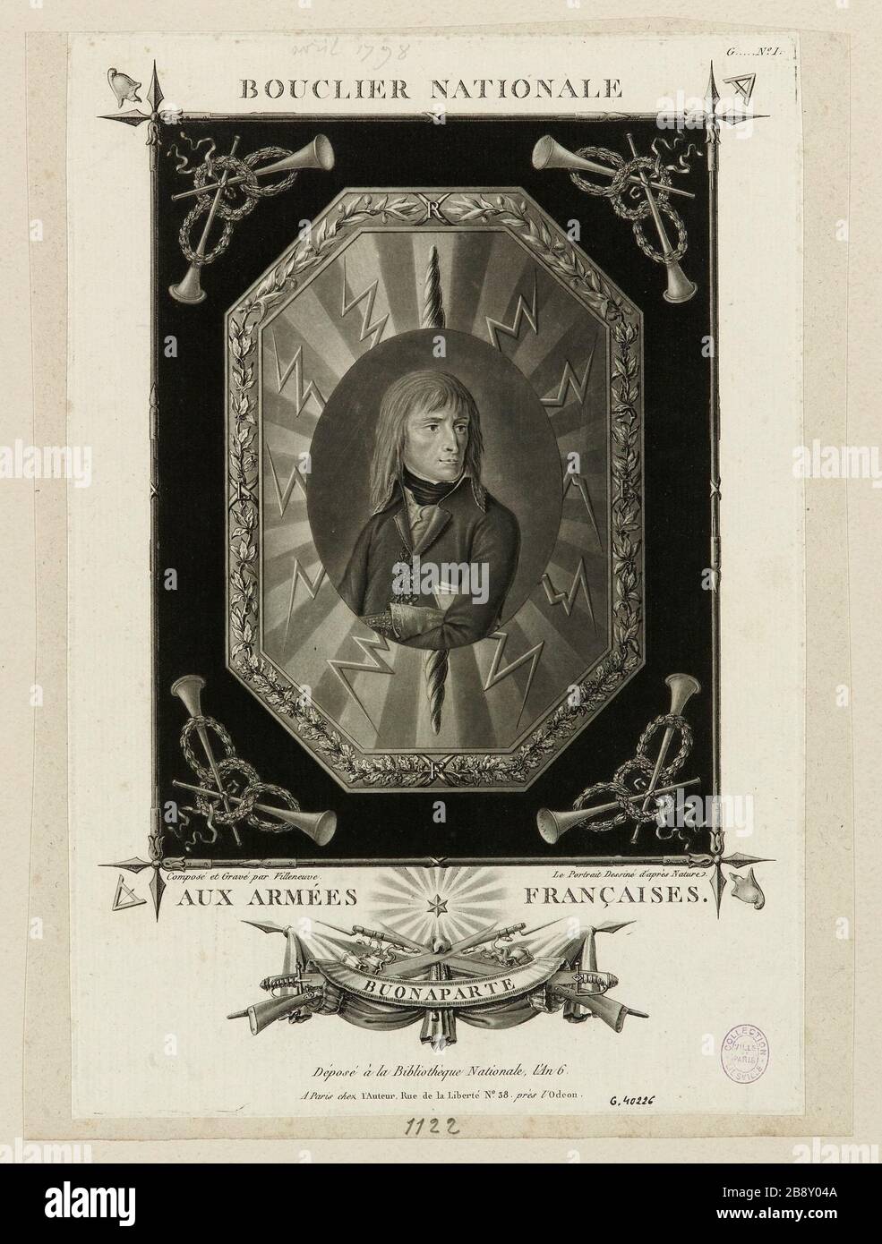 national / In French armies Shield. / Bonaparte [Bonaparte portrait ...