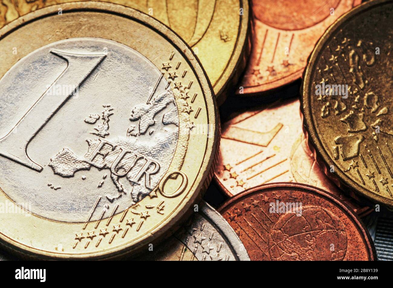 euro coins set cash money - EU currency Stock Photo - Alamy