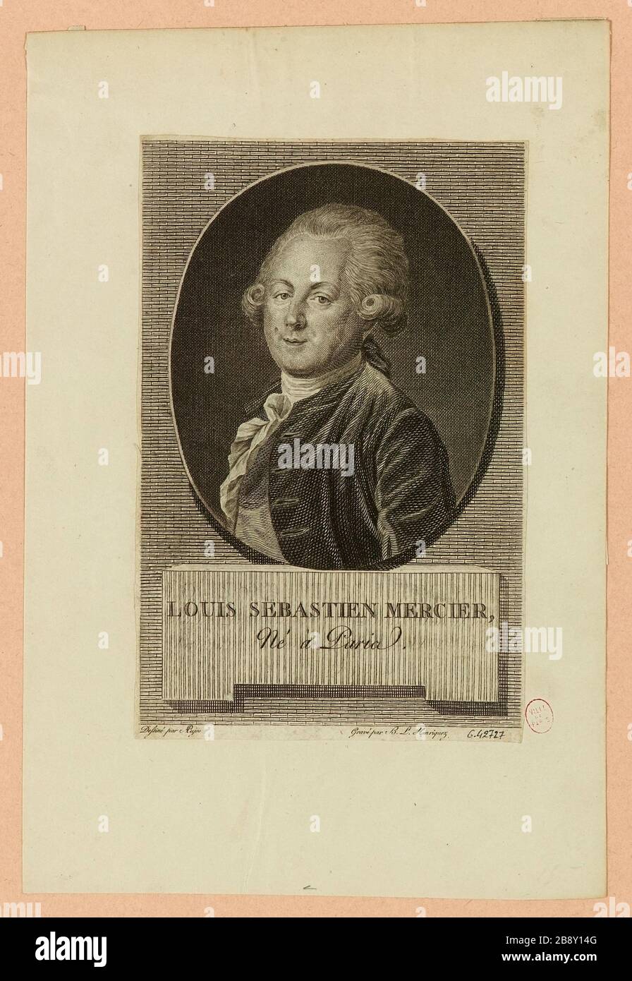 Louis Sébastien Mercier / Born in Paris Stock Photo - Alamy