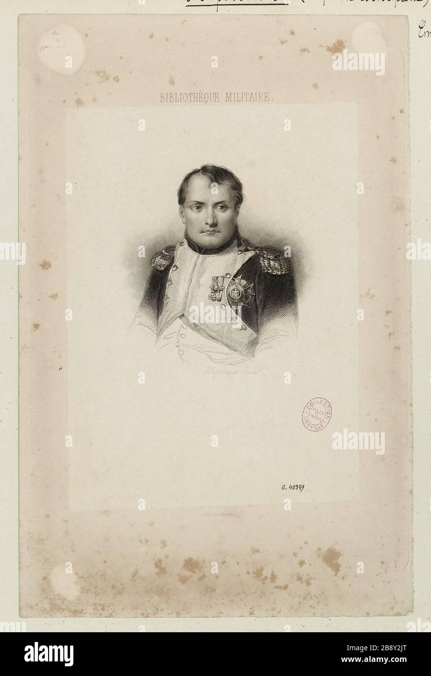 Military Library [Napoleon nineteenth century] Stock Photo - Alamy