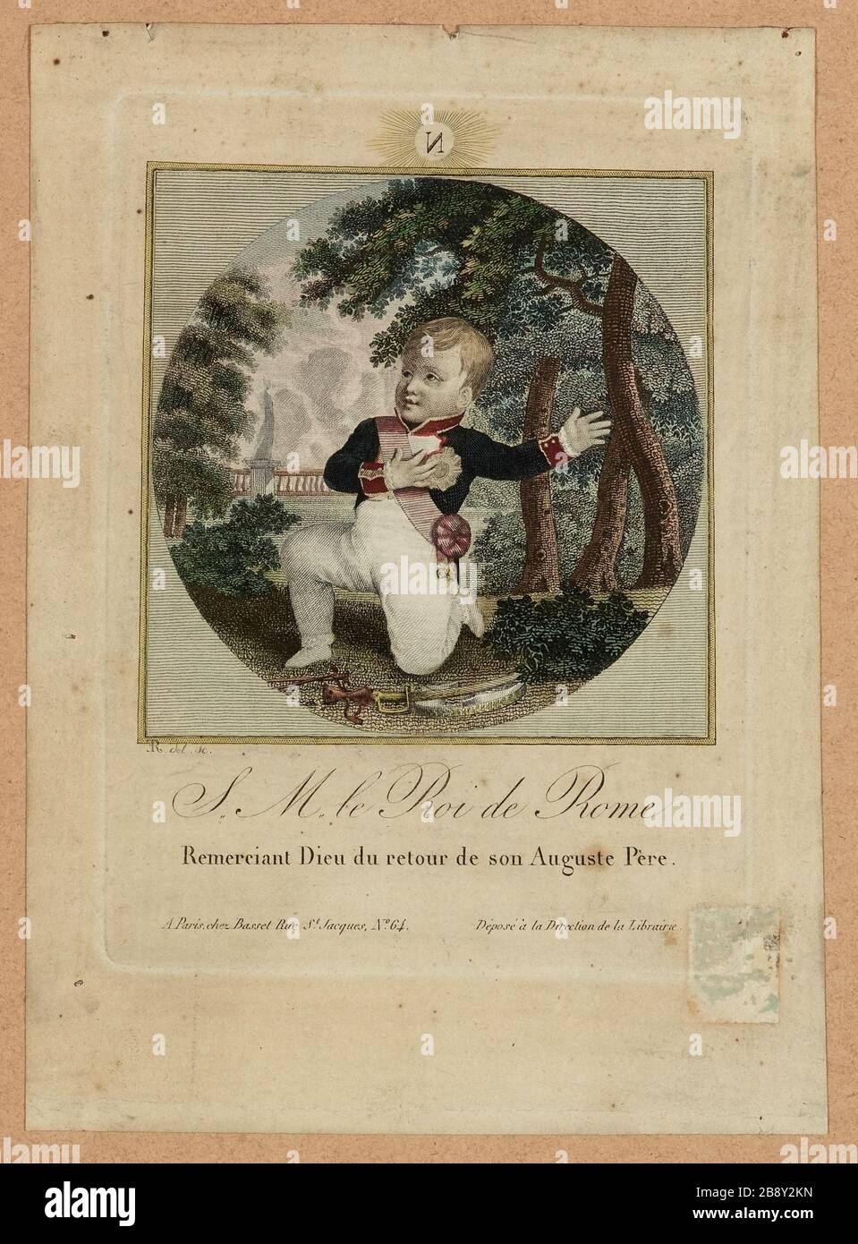 S.M. King of Rome / thanking God the return of his august father Stock ...