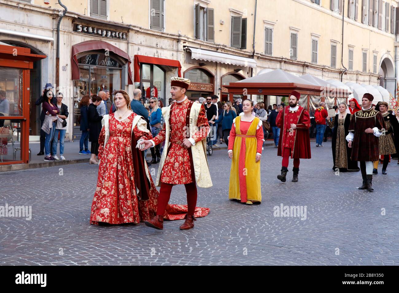Italy Emilia Romagna Ferrara - Palio - parade Stock Photo - Alamy