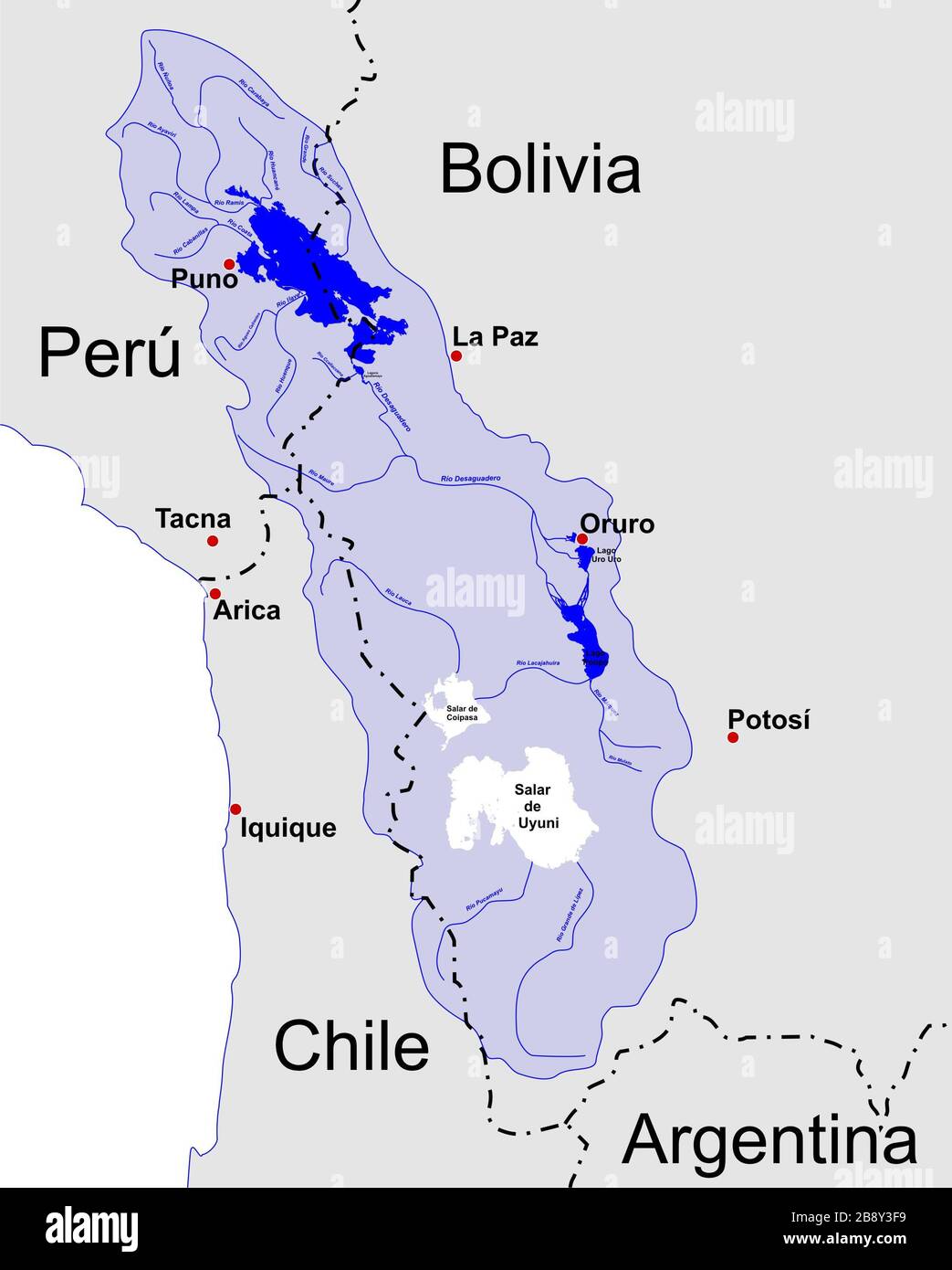 Rio desaguadero hi-res stock photography and images - Alamy