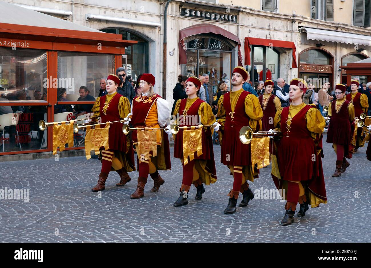 Italy Emilia Romagna Ferrara - Palio - parade Stock Photo - Alamy