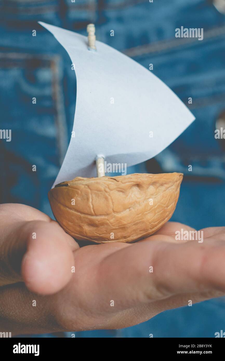 Child model boat hi-res stock photography and images - Alamy