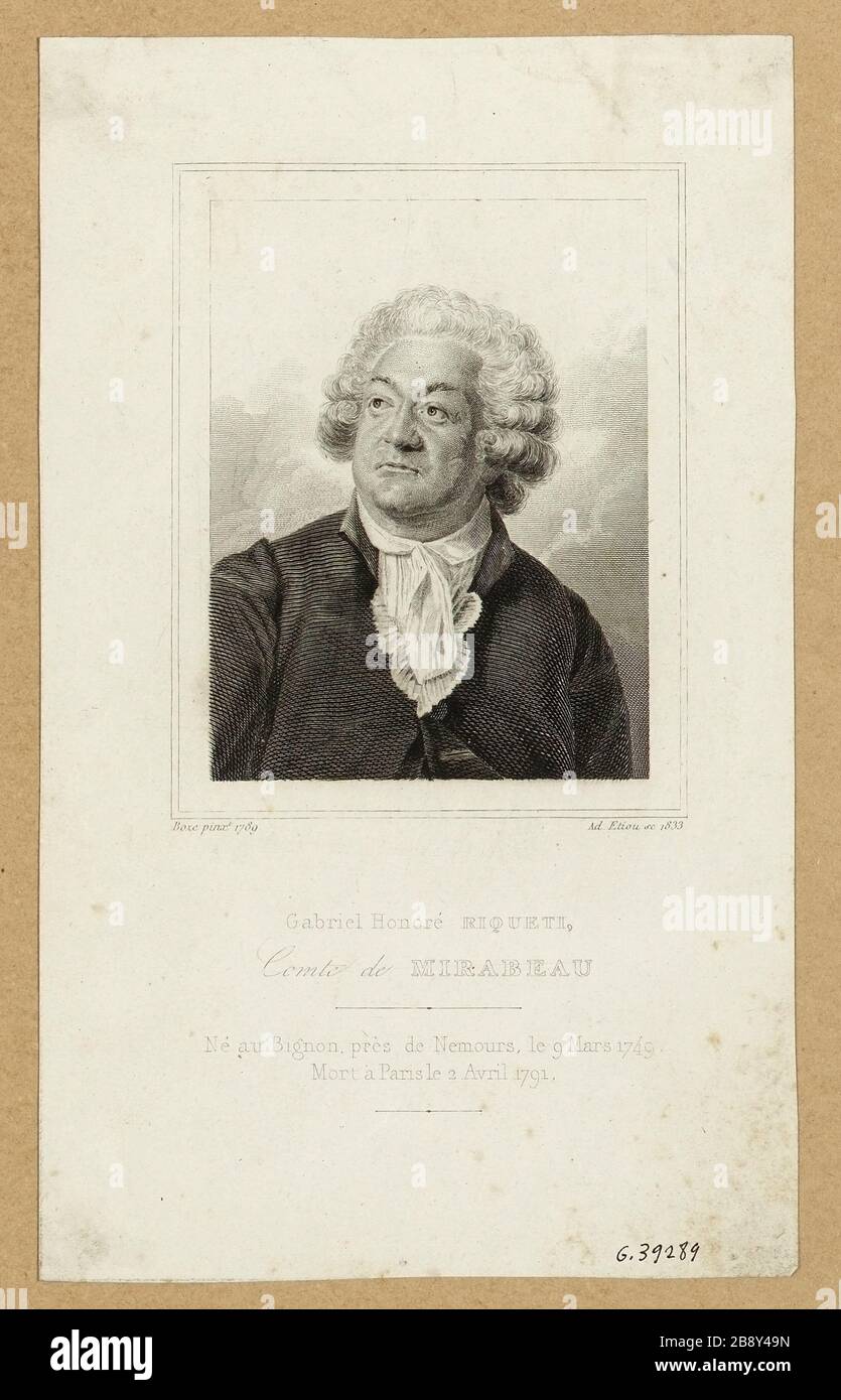 Honore count mirabeau hi-res stock photography and images - Alamy