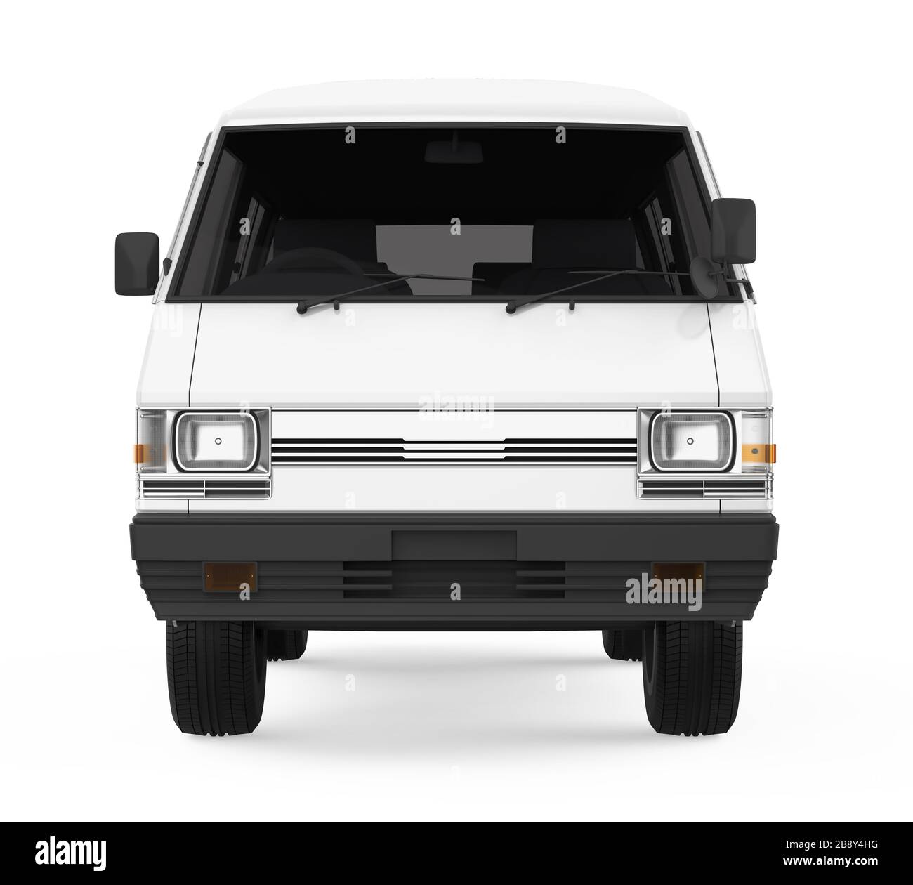 Old Van Isolated Stock Photo - Alamy