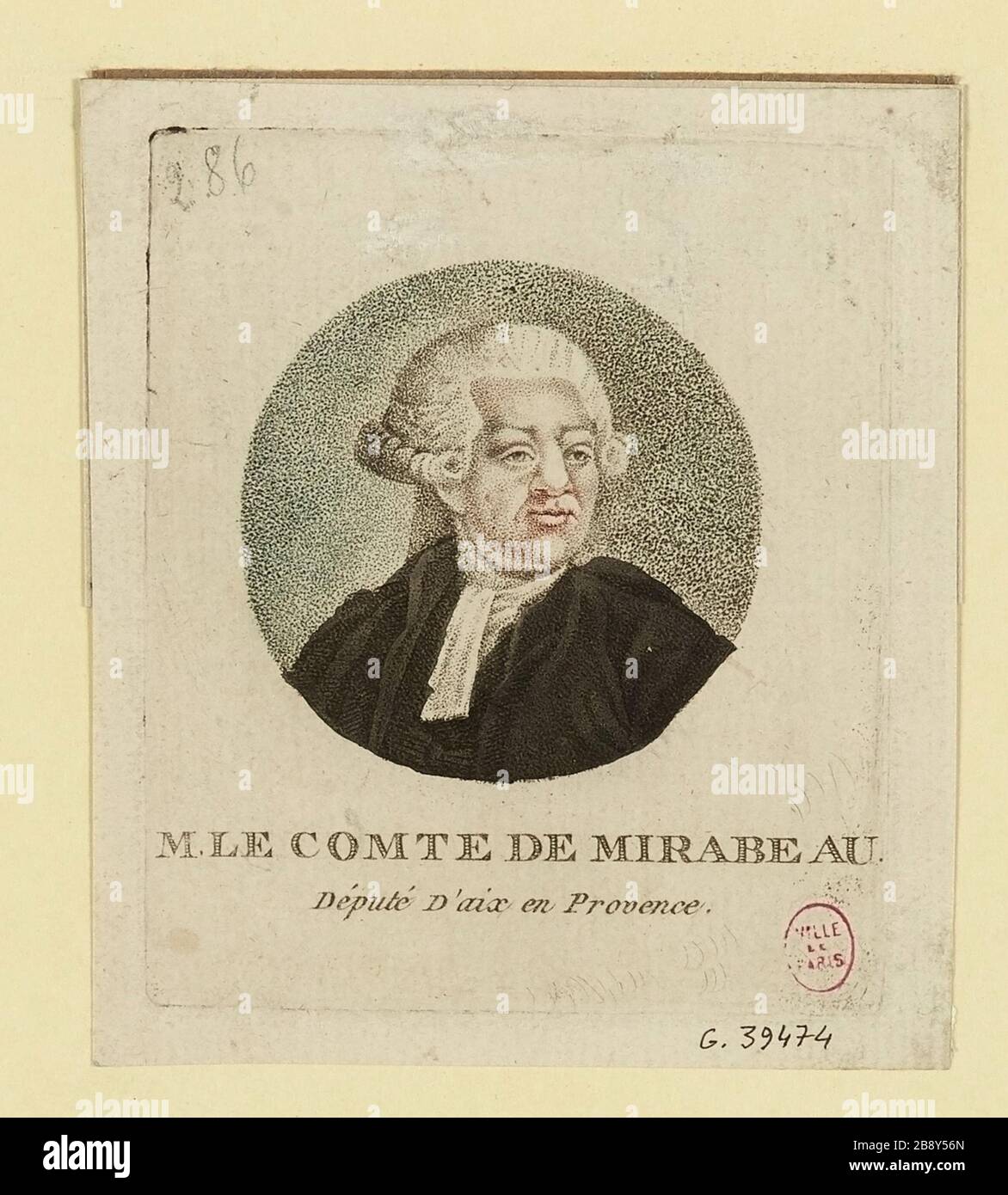 Count Mirabeau / deputy of Aix en Provence Stock Photo - Alamy