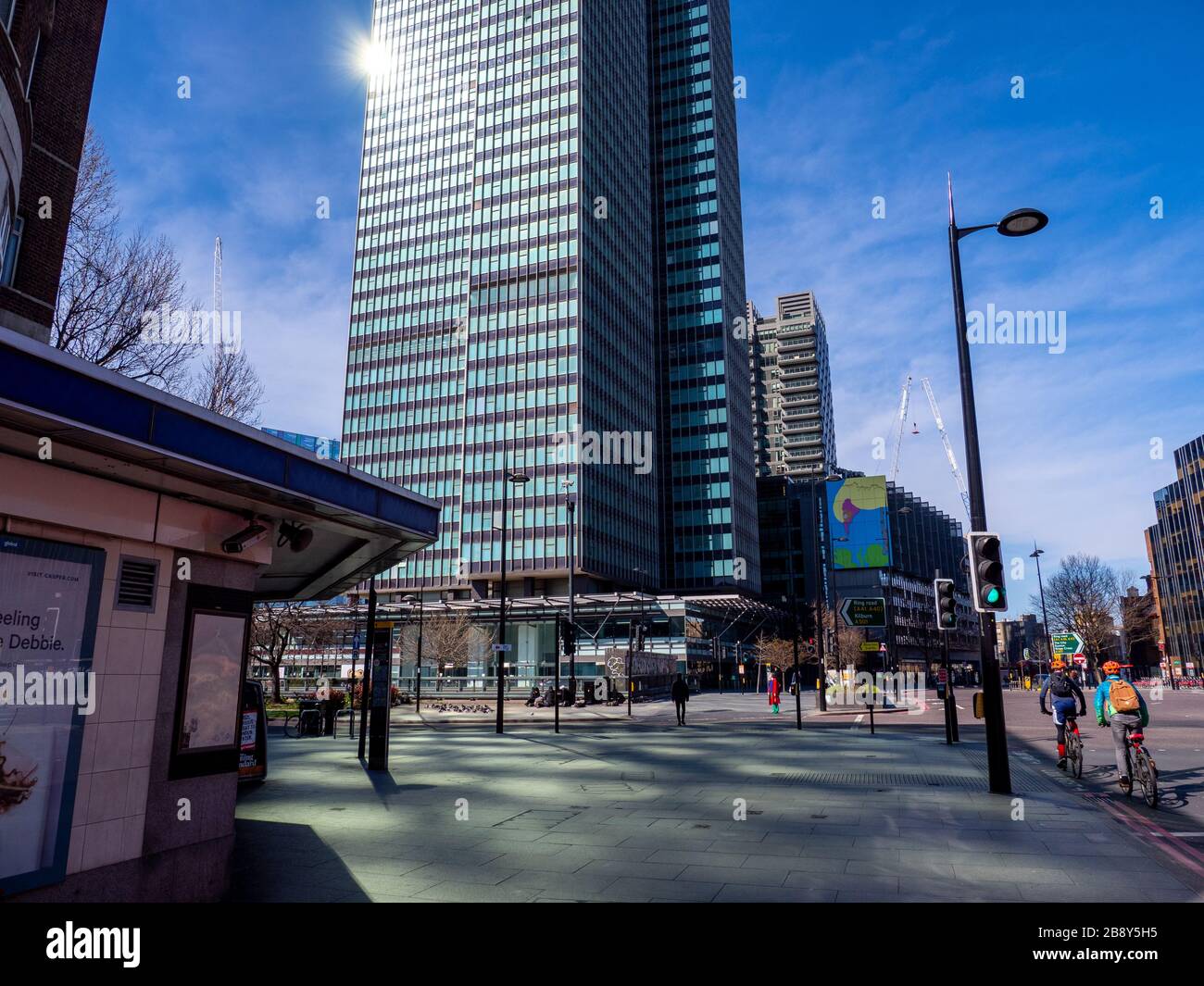 Outside Warren Street station on March 22nd during the coronavirus ...