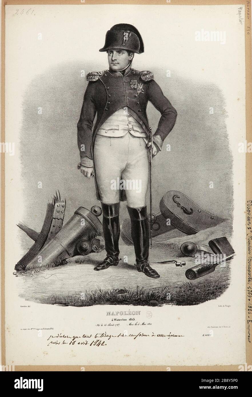 Napoleon / Waterloo, 1815 Stock Photo - Alamy