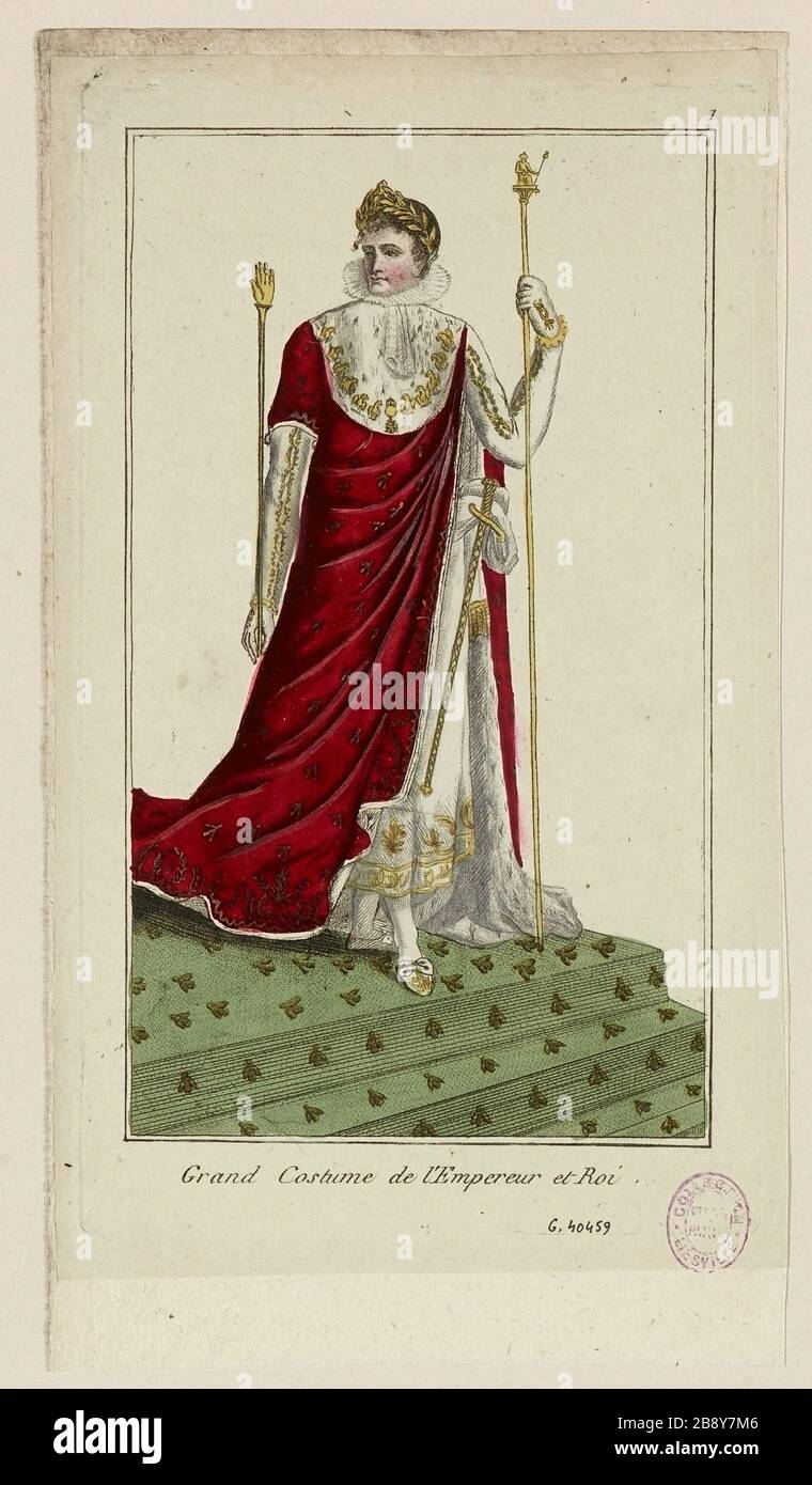 Great costume the Emperor and King Stock Photo - Alamy
