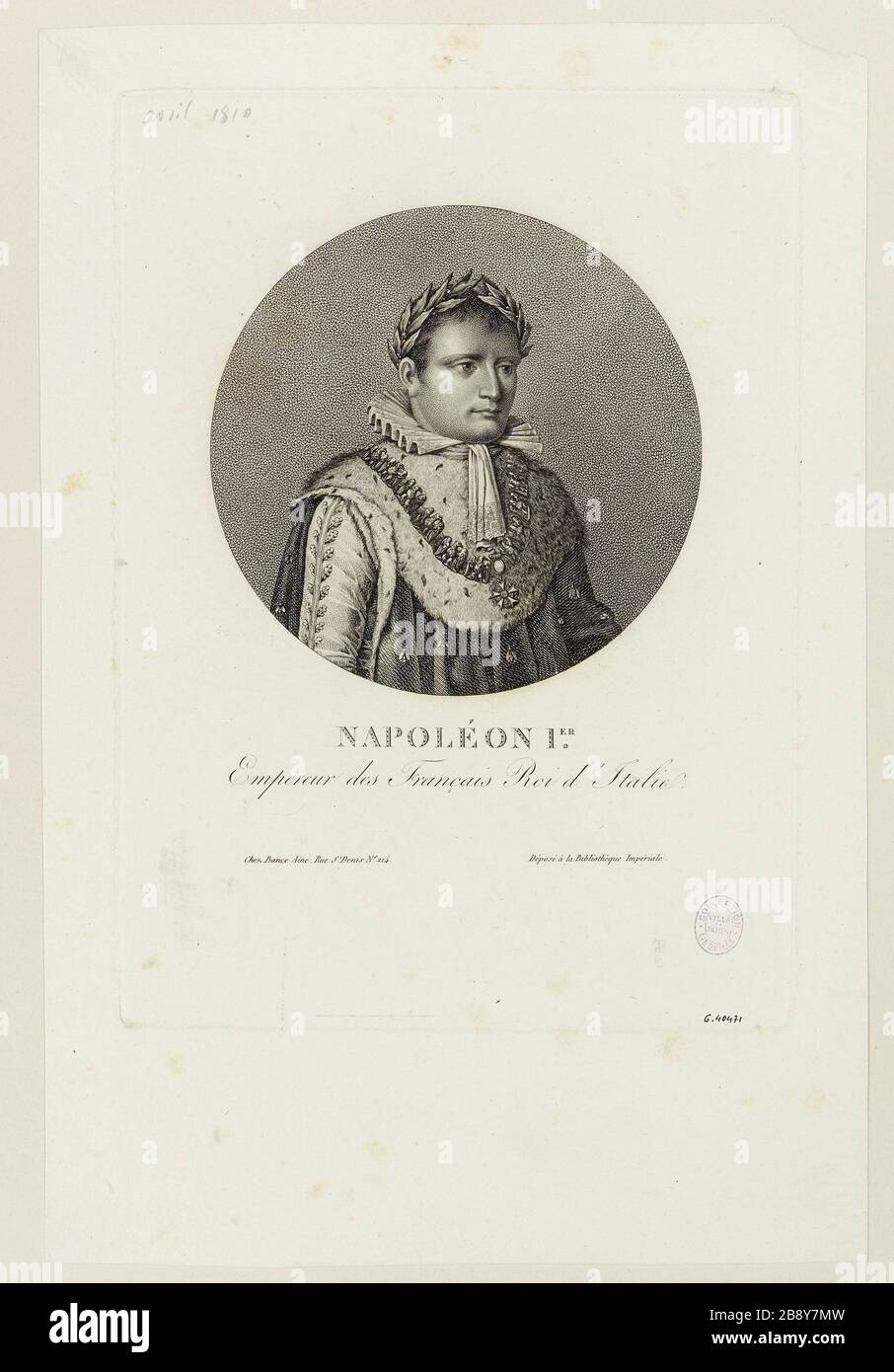 Napoleon / French Emperor King of Italy Stock Photo - Alamy