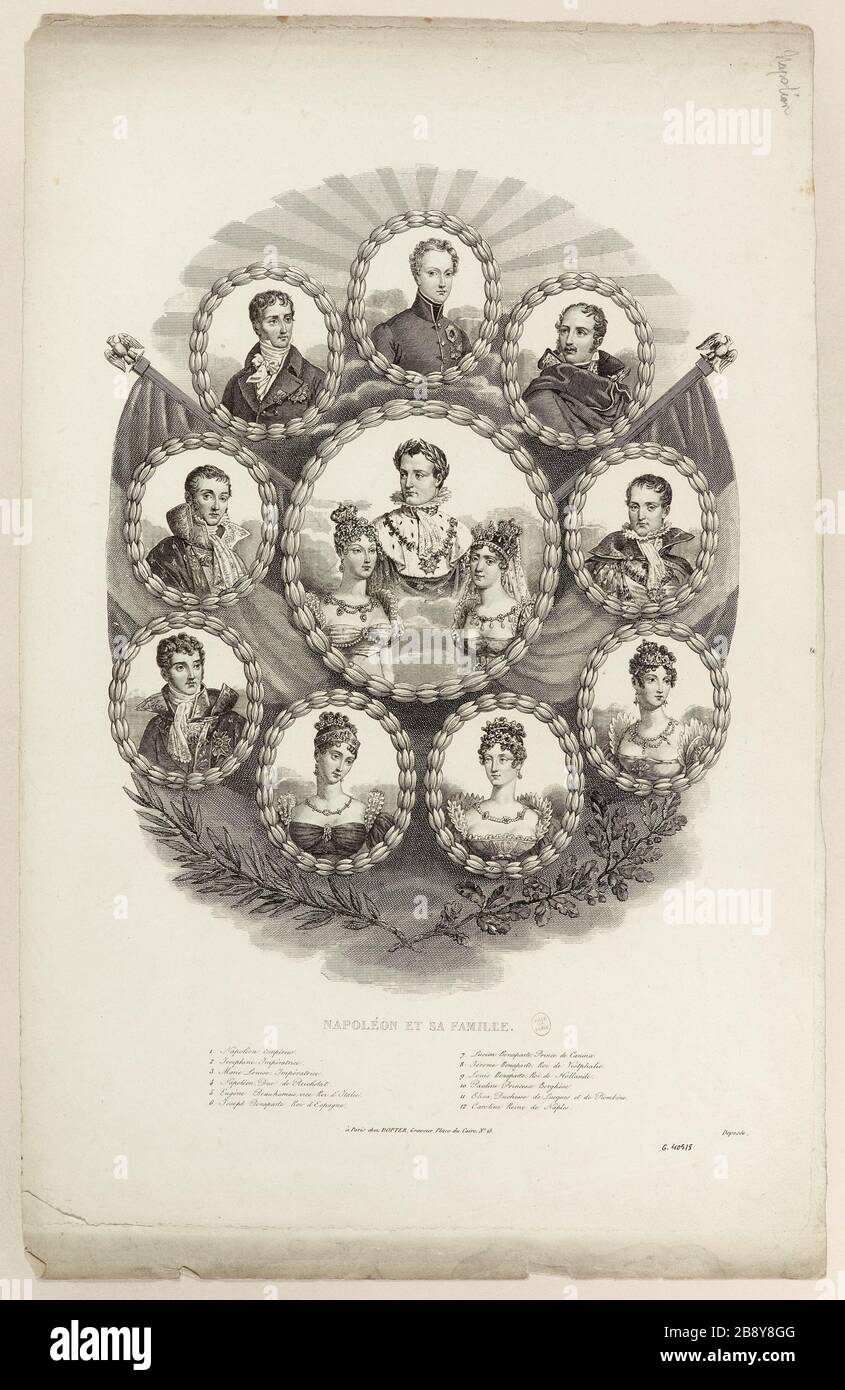 Napoleon and his family Stock Photo - Alamy