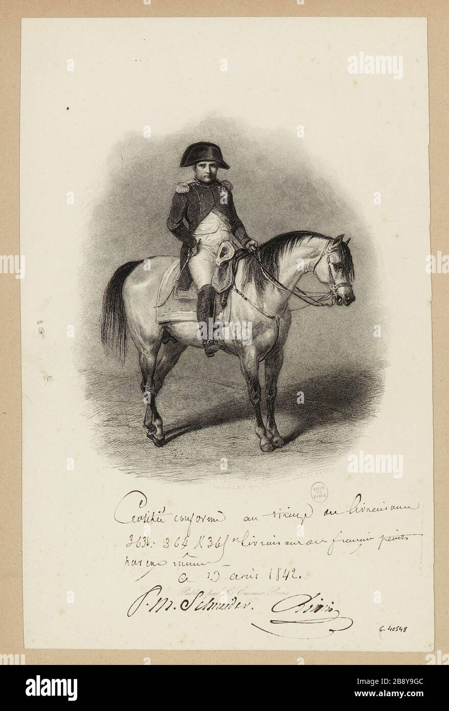 Napoleon on his horse hi-res stock photography and images - Alamy