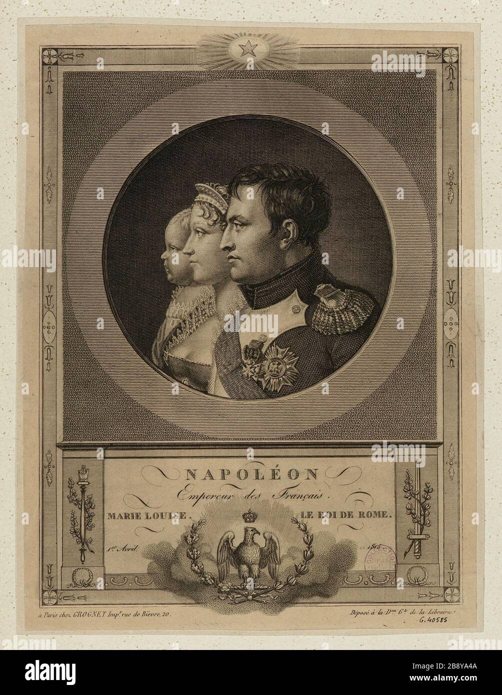 Napoleon marie louise rome hi-res stock photography and images - Alamy
