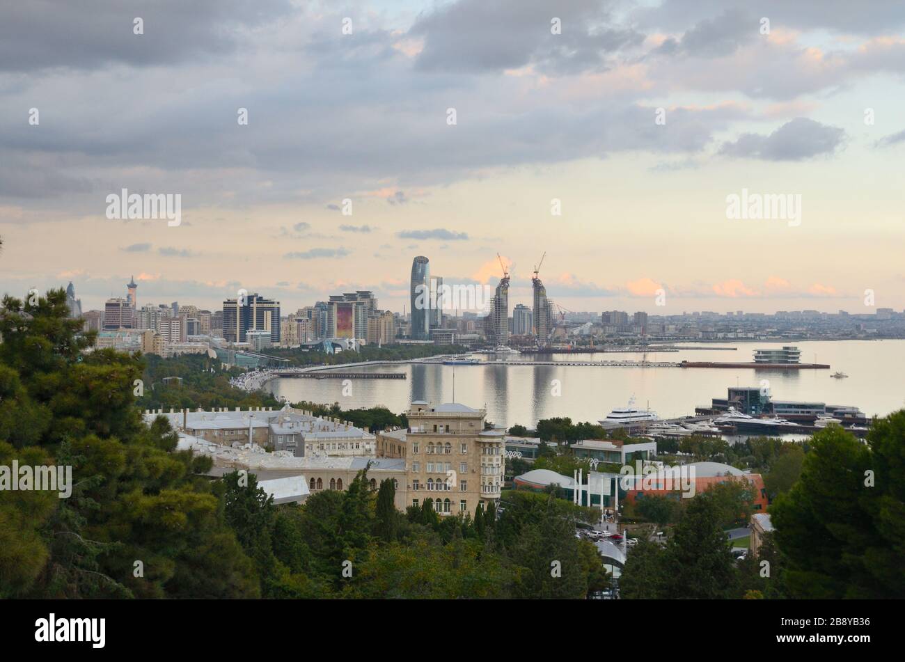 The capital of modern Azerbaijan, located on the shores of the Caspian ...