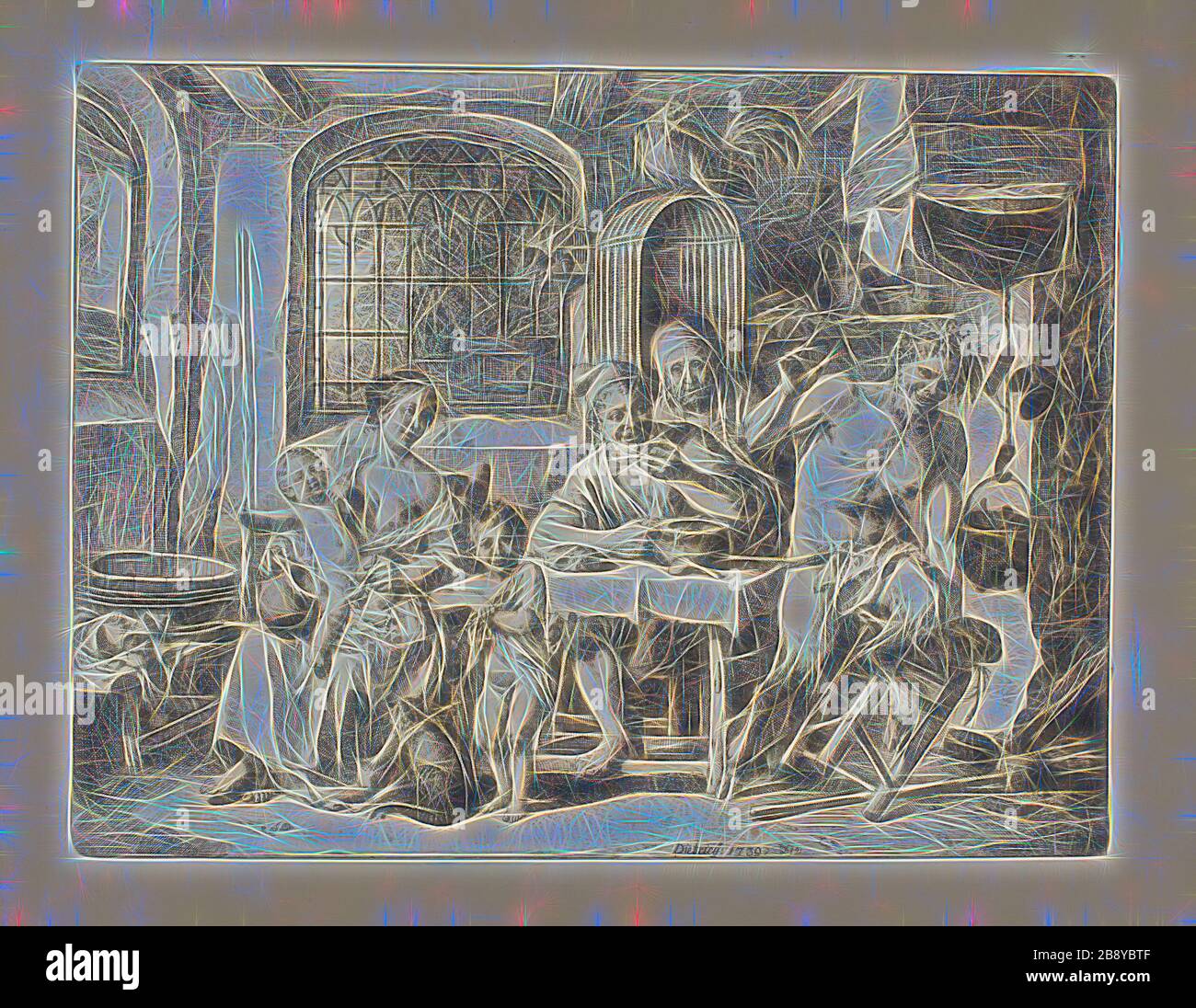 Satyr in a Peasant’s House, in the Style of Jordaens, 1739, Christian ...