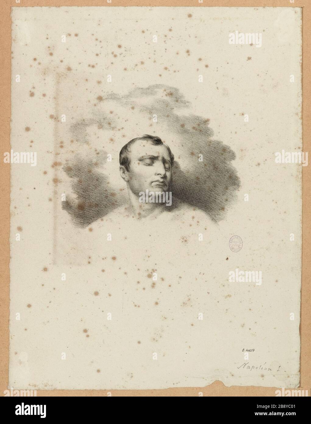 Napoleon on his deathbed bust Stock Photo - Alamy